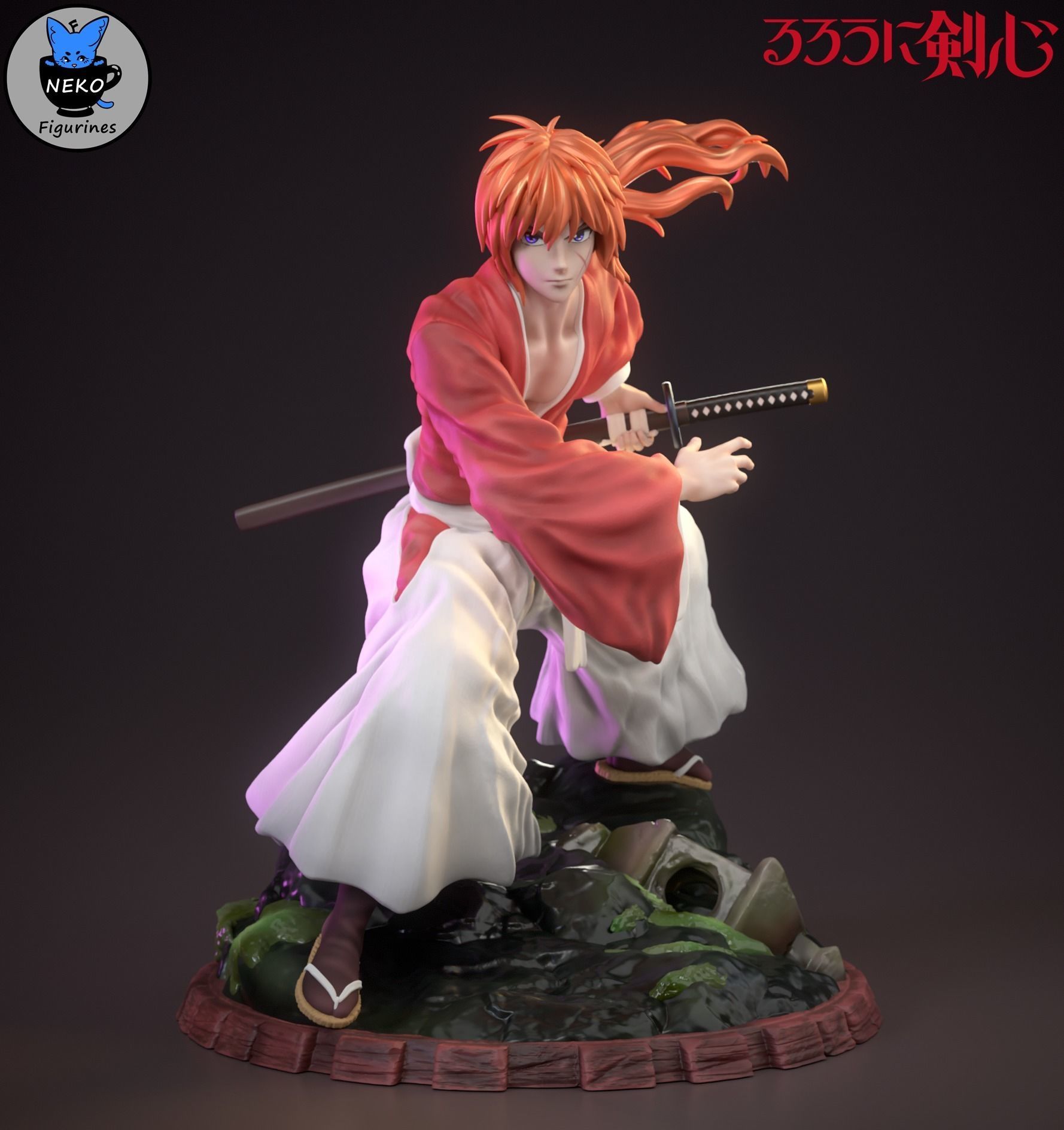 Himura Kenshin - Rurouni Kenshin Anime Figurine for 3d Printing 3D ...