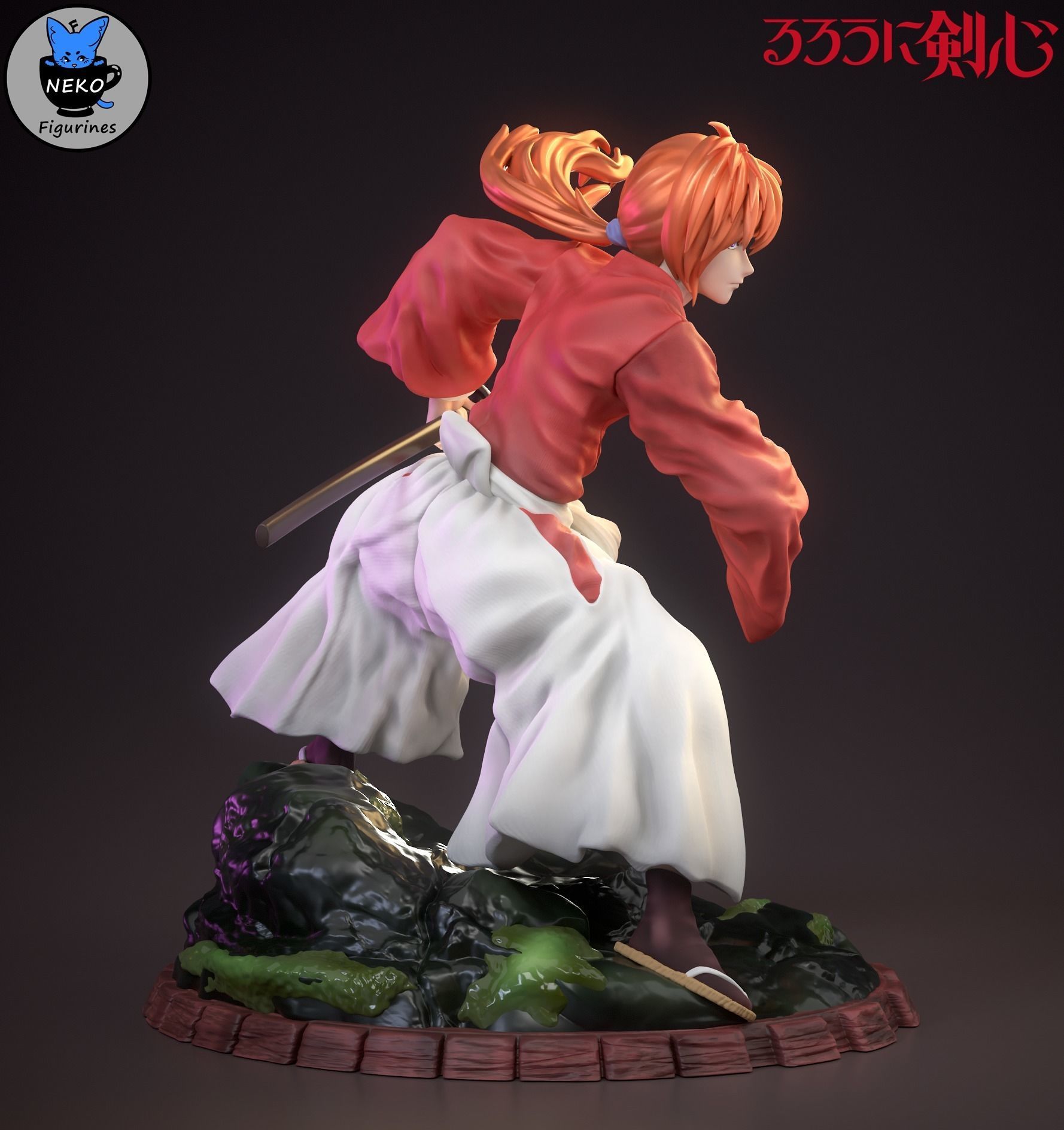 Himura Kenshin - Rurouni Kenshin Anime Figurine for 3d Printing 3D ...