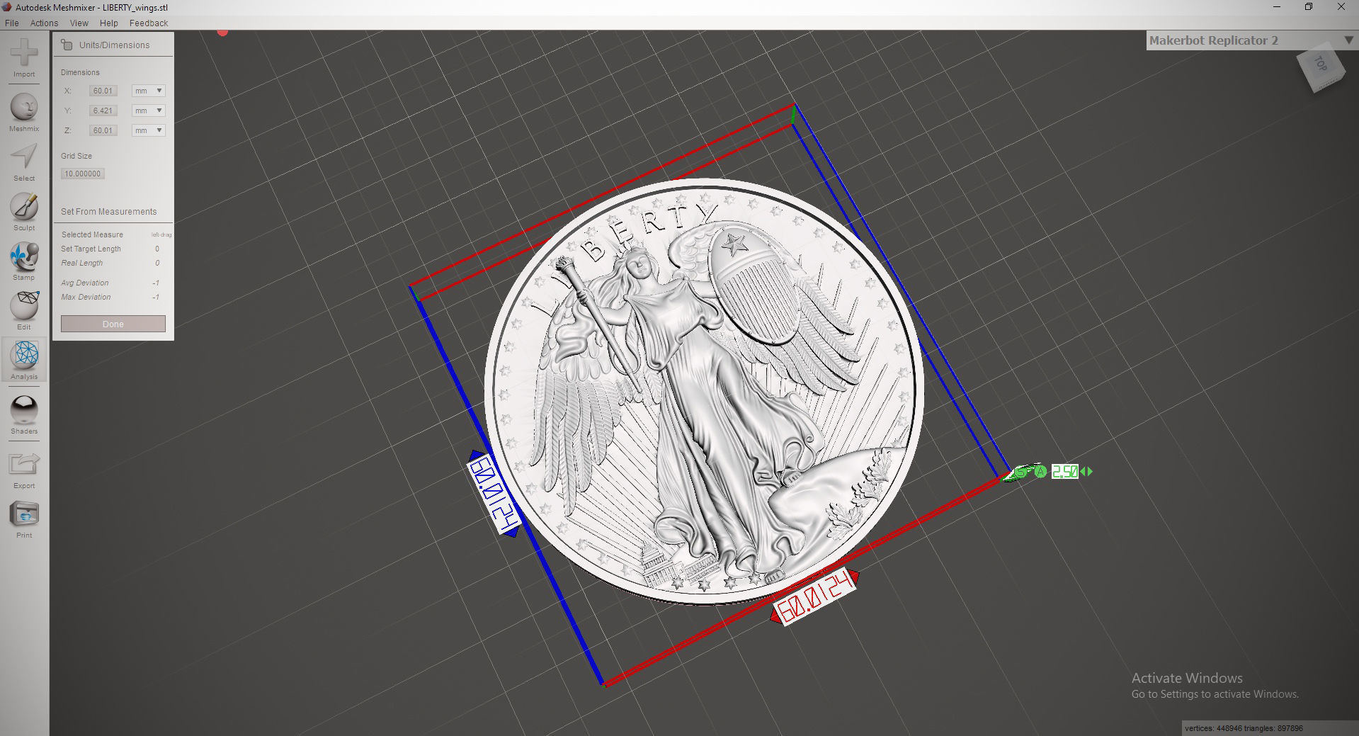 10 Dollar Liberty Coin 3D print model version 2 3D model 3D printable ...