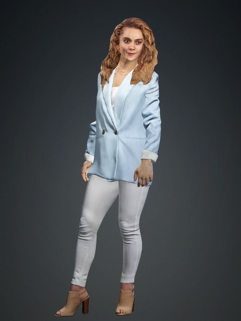 Rigged Blender Female-A 3D Model 3D model animated rigged | CGTrader