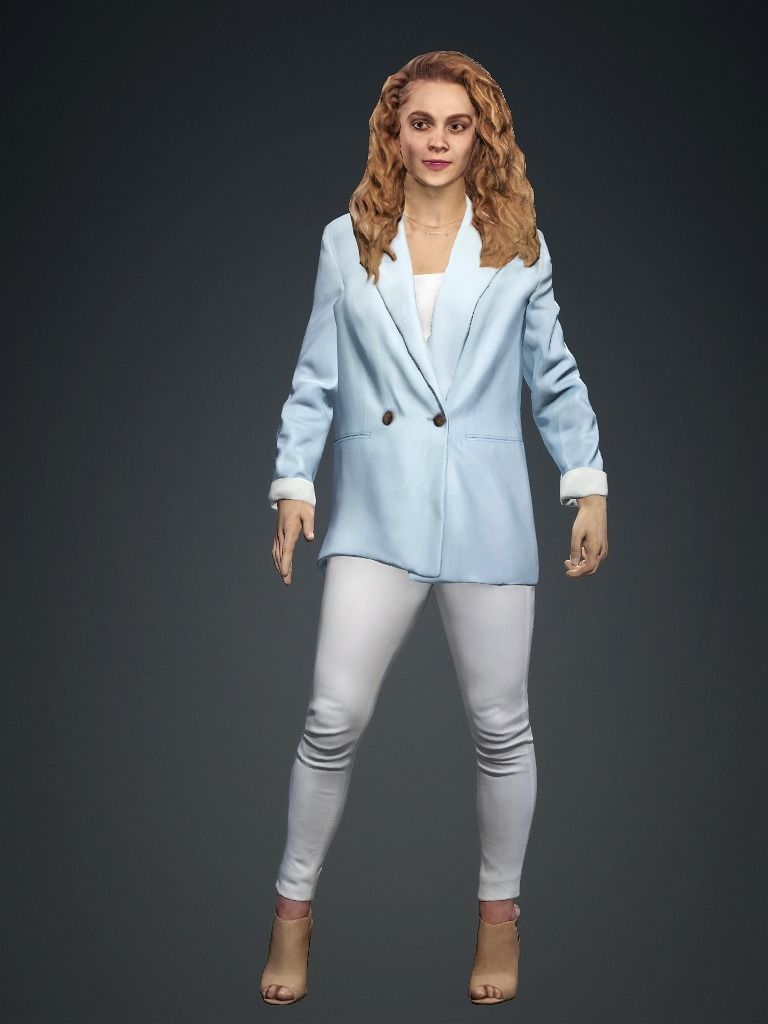 Rigged Blender Female-A 3D Model 3D model animated rigged | CGTrader