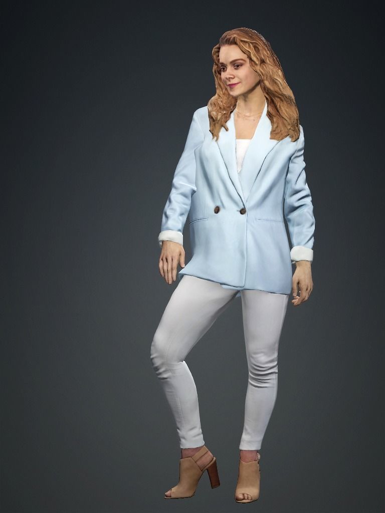 Rigged Blender Female-A 3D Model 3D model animated rigged | CGTrader