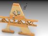 Wooden kid name decor ADAM 3D model | CGTrader