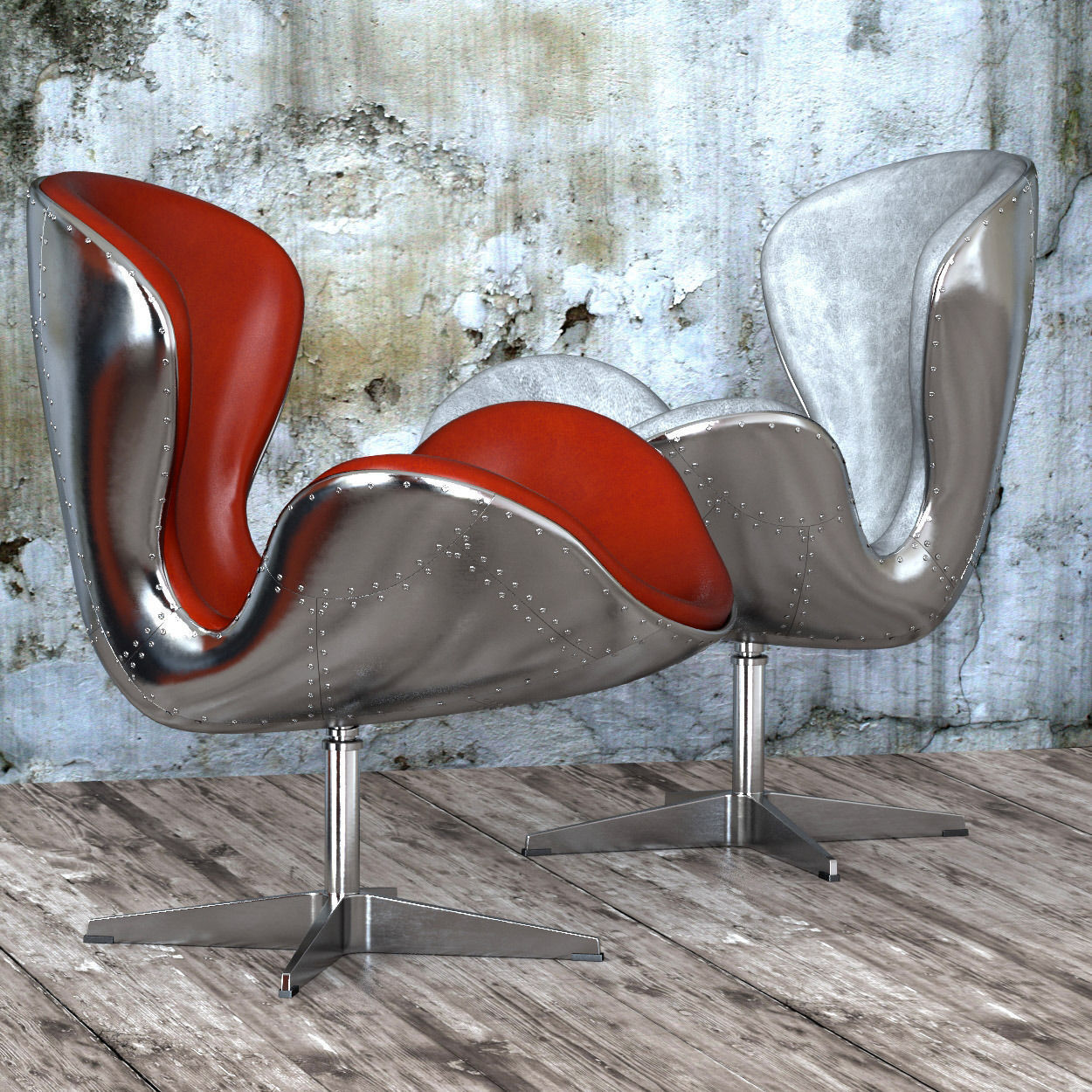 Seat Spitfire Swan Chair Aviator 5 colors 3D model | CGTrader