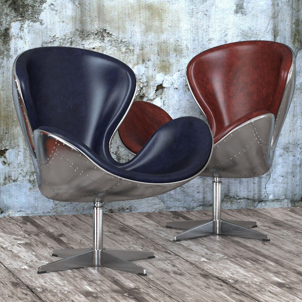 Seat Spitfire Swan Chair Aviator 5 colors 3D model | CGTrader