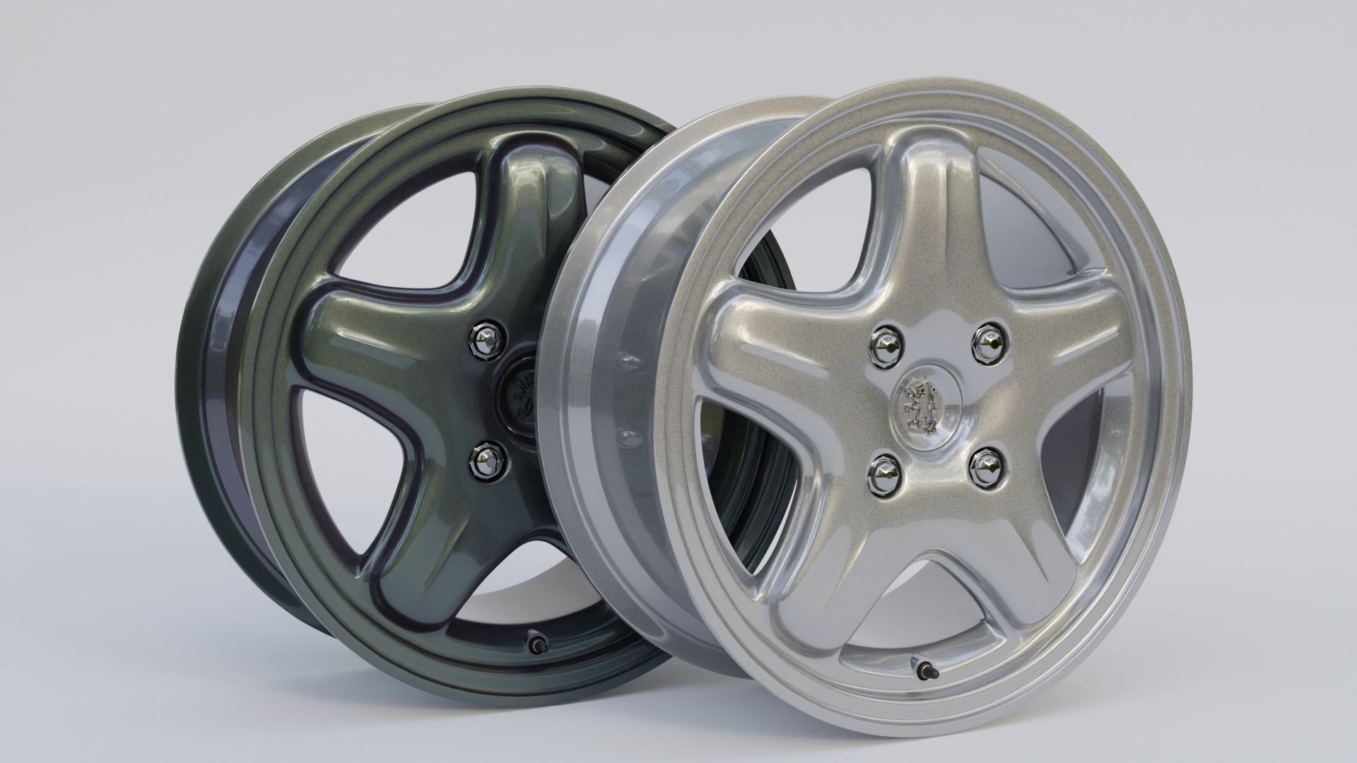 Peugeot 106 XSi Alloy Wheels Rims 3D model | CGTrader