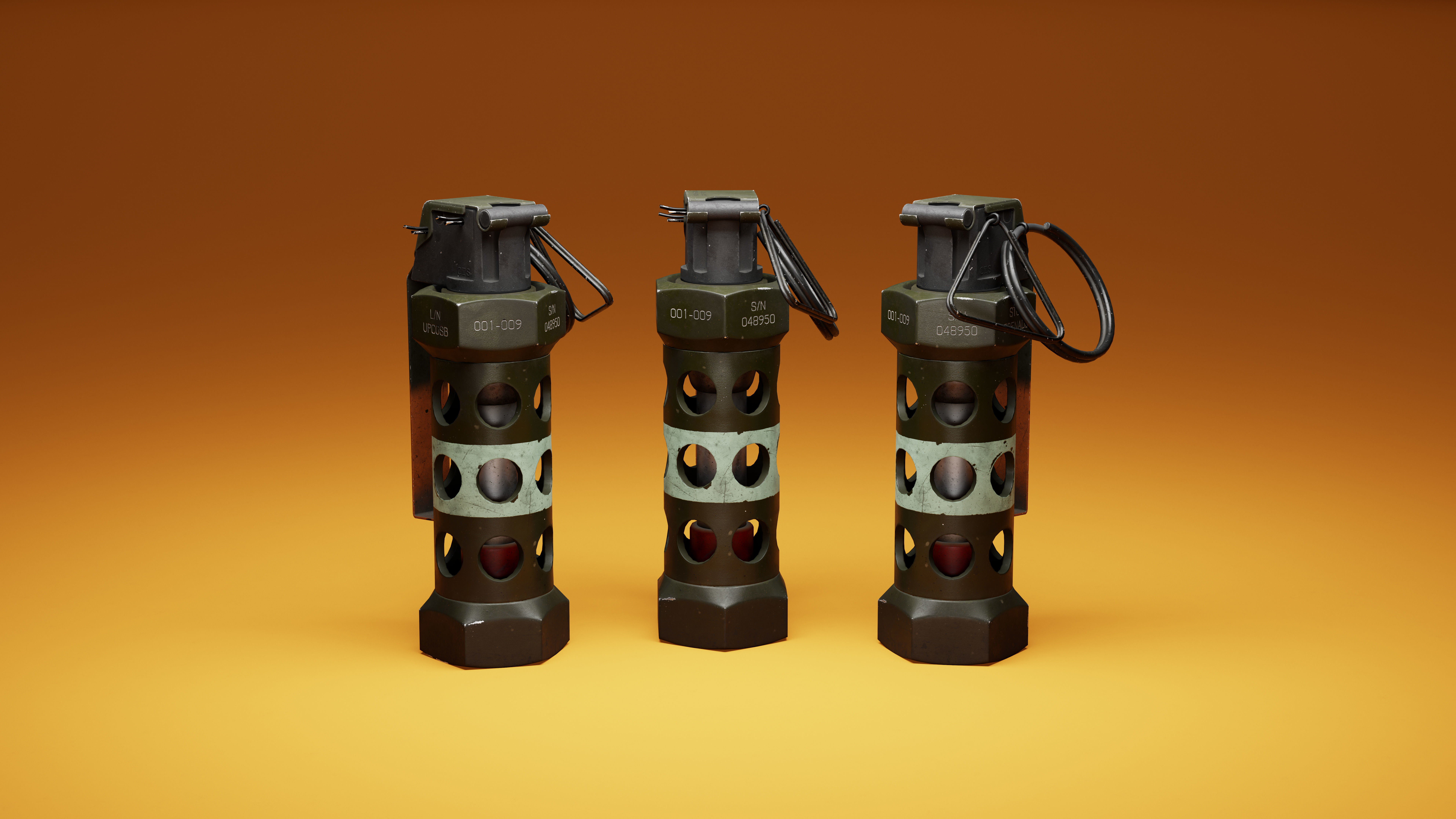 3D model FlashBang m84 Granade VR / AR / low-poly | CGTrader