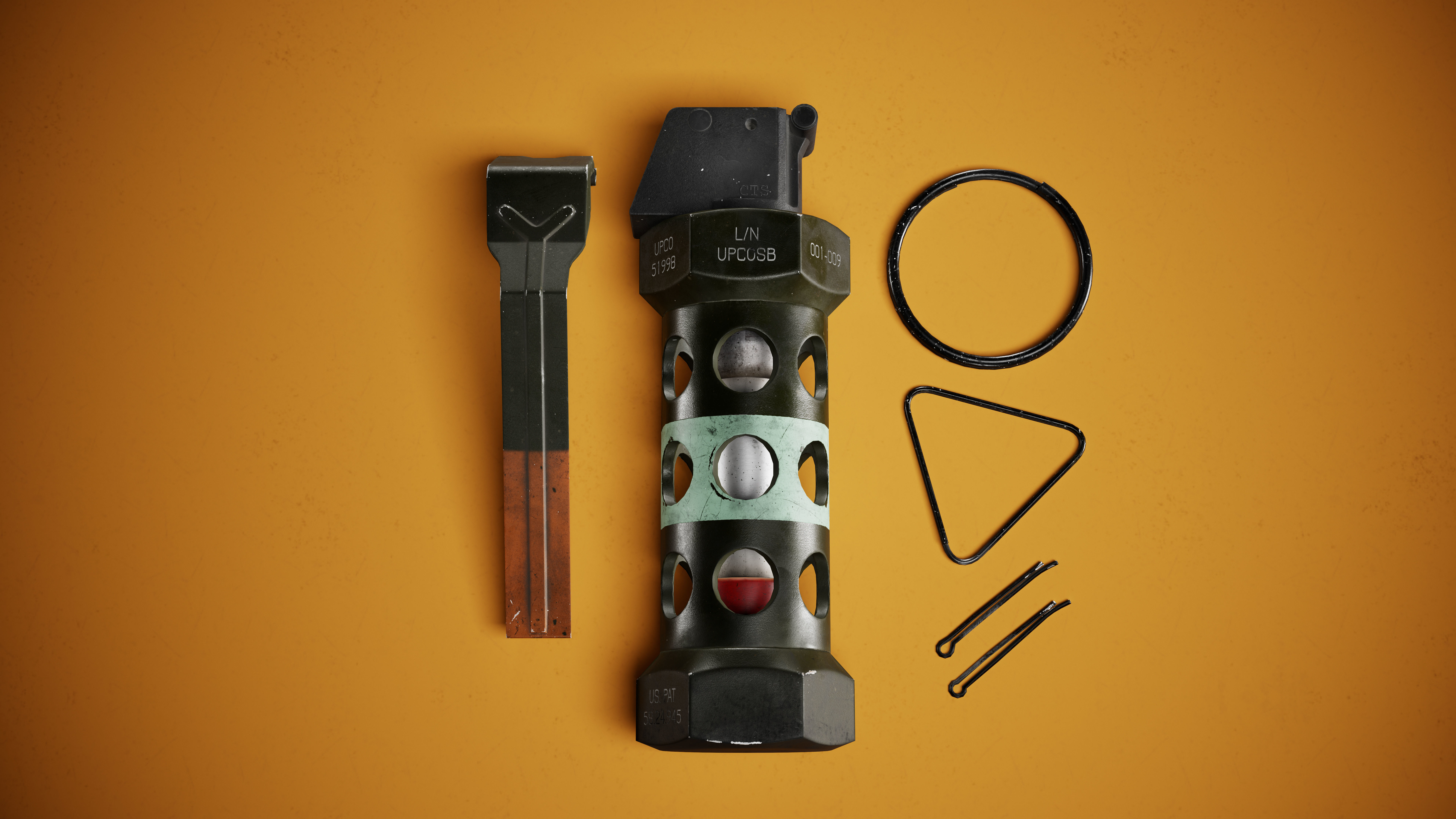 3D model FlashBang m84 Granade VR / AR / low-poly | CGTrader