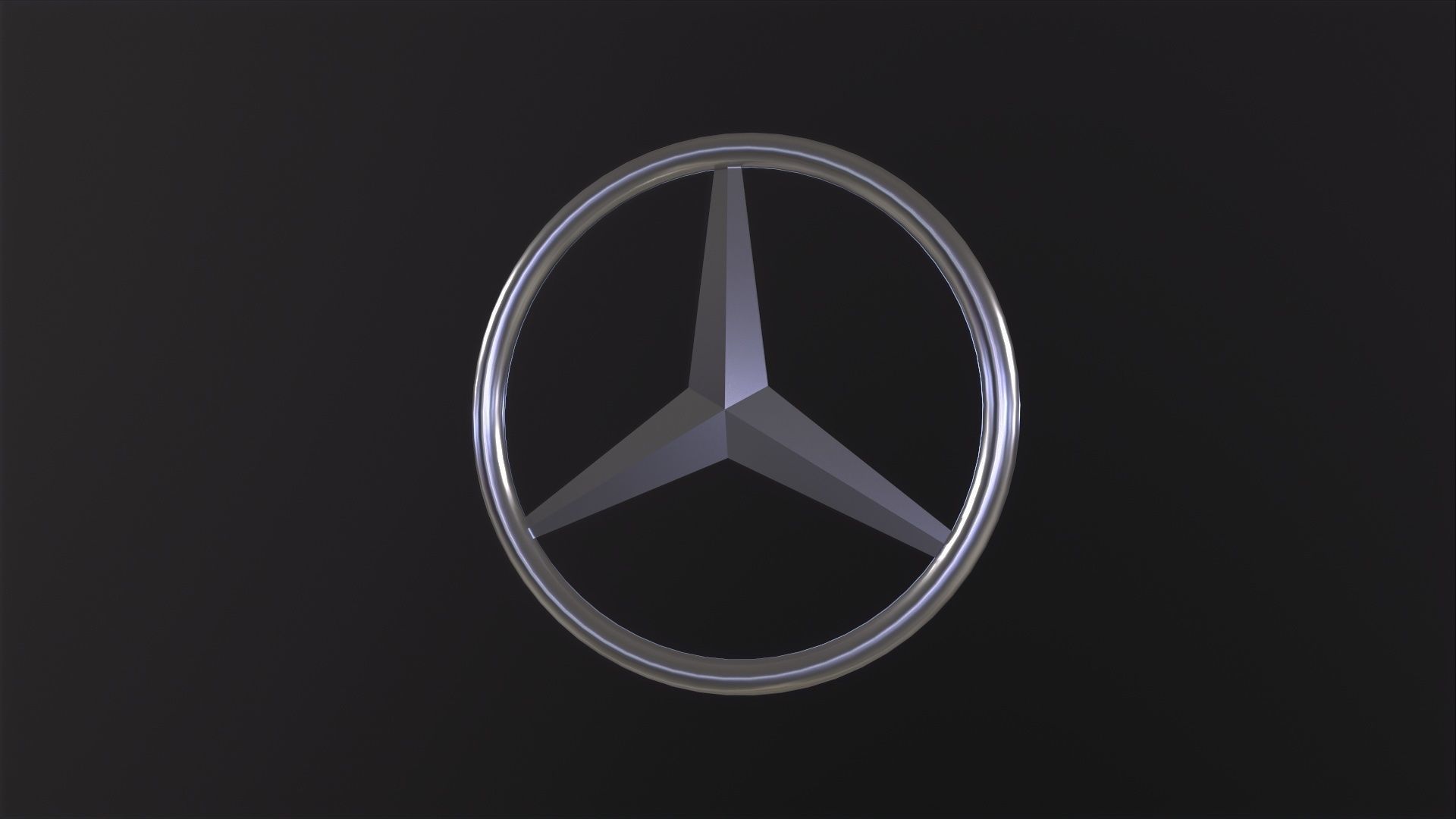 3D model Mercedes Benz Logo 3D Model VR / AR / low-poly | CGTrader