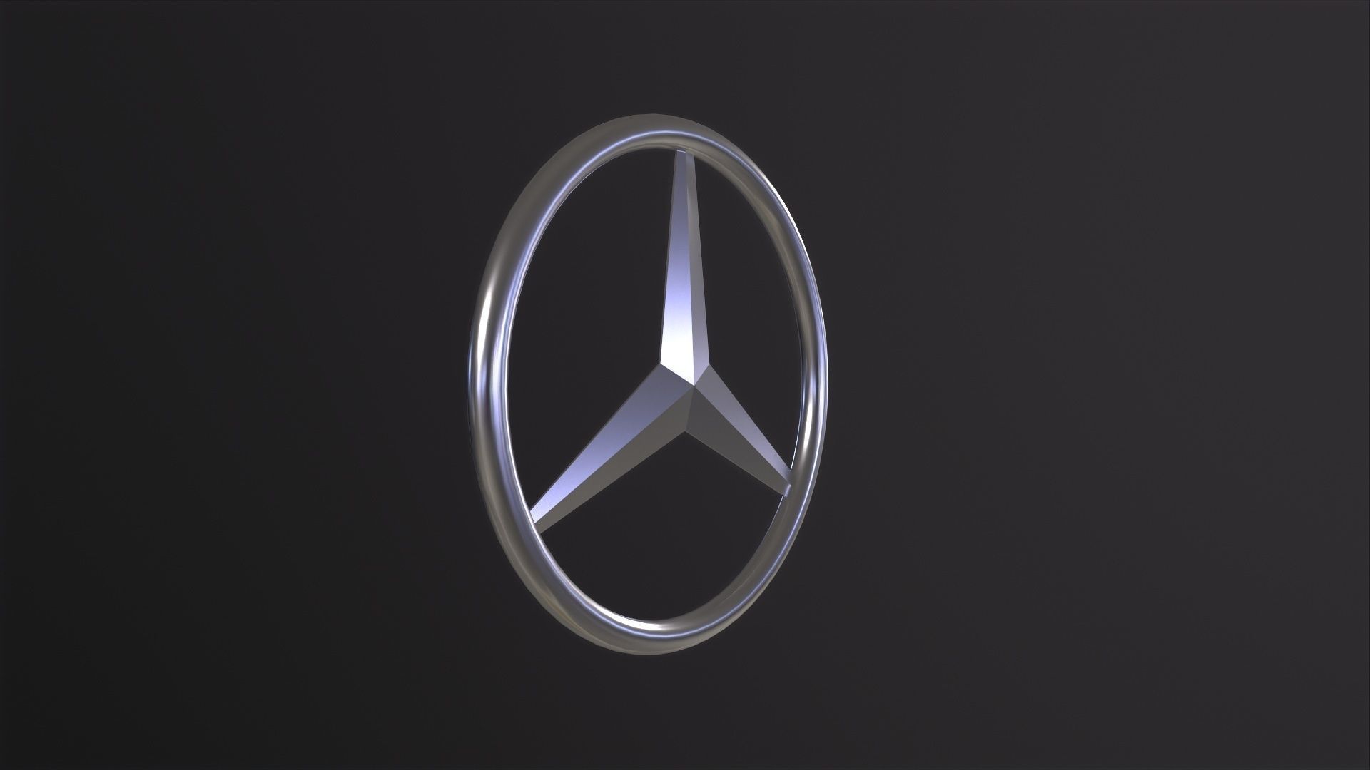 3D model Mercedes Benz Logo 3D Model VR / AR / low-poly | CGTrader