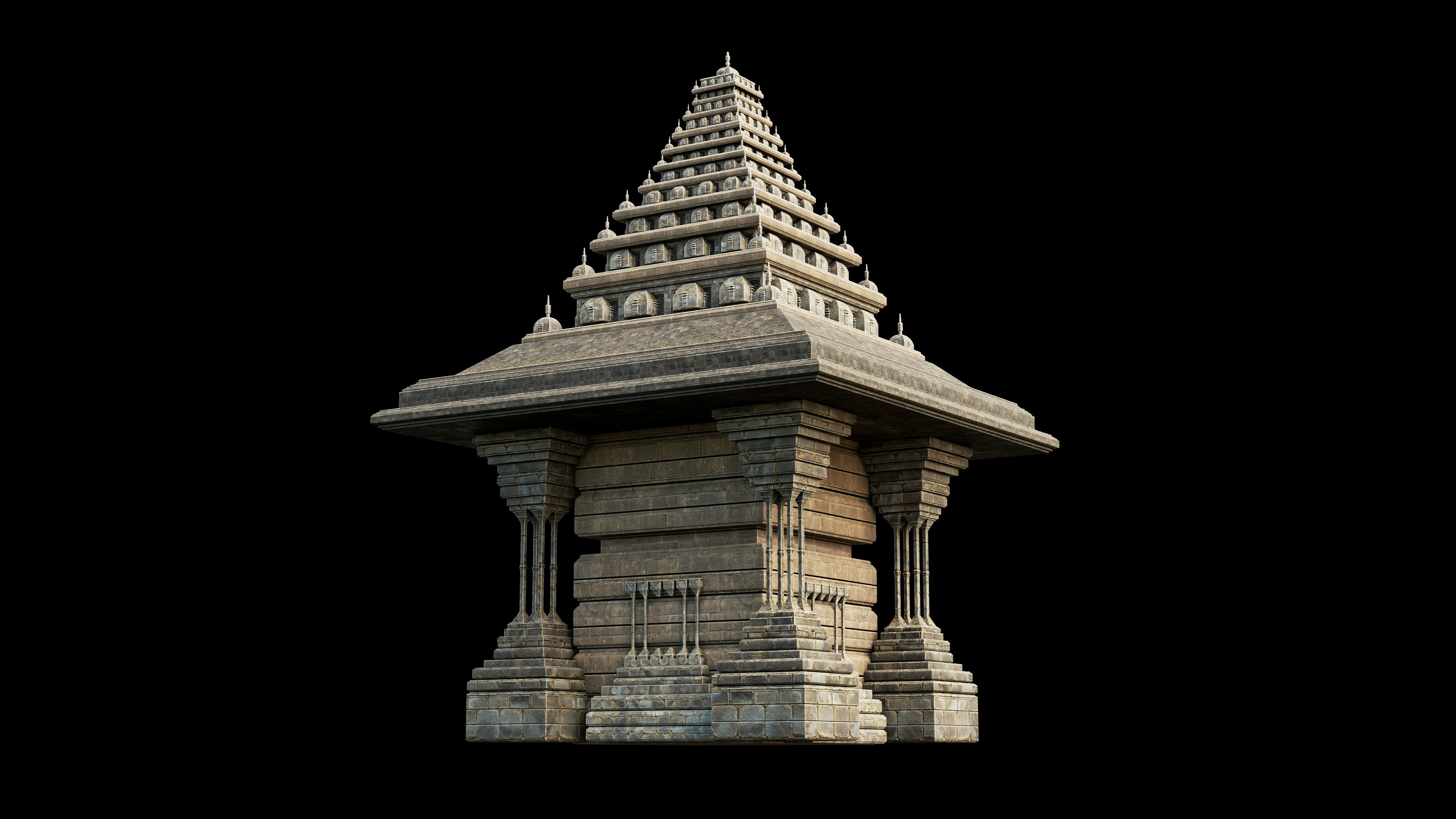 Ancient Temple asset pack 3D model | CGTrader