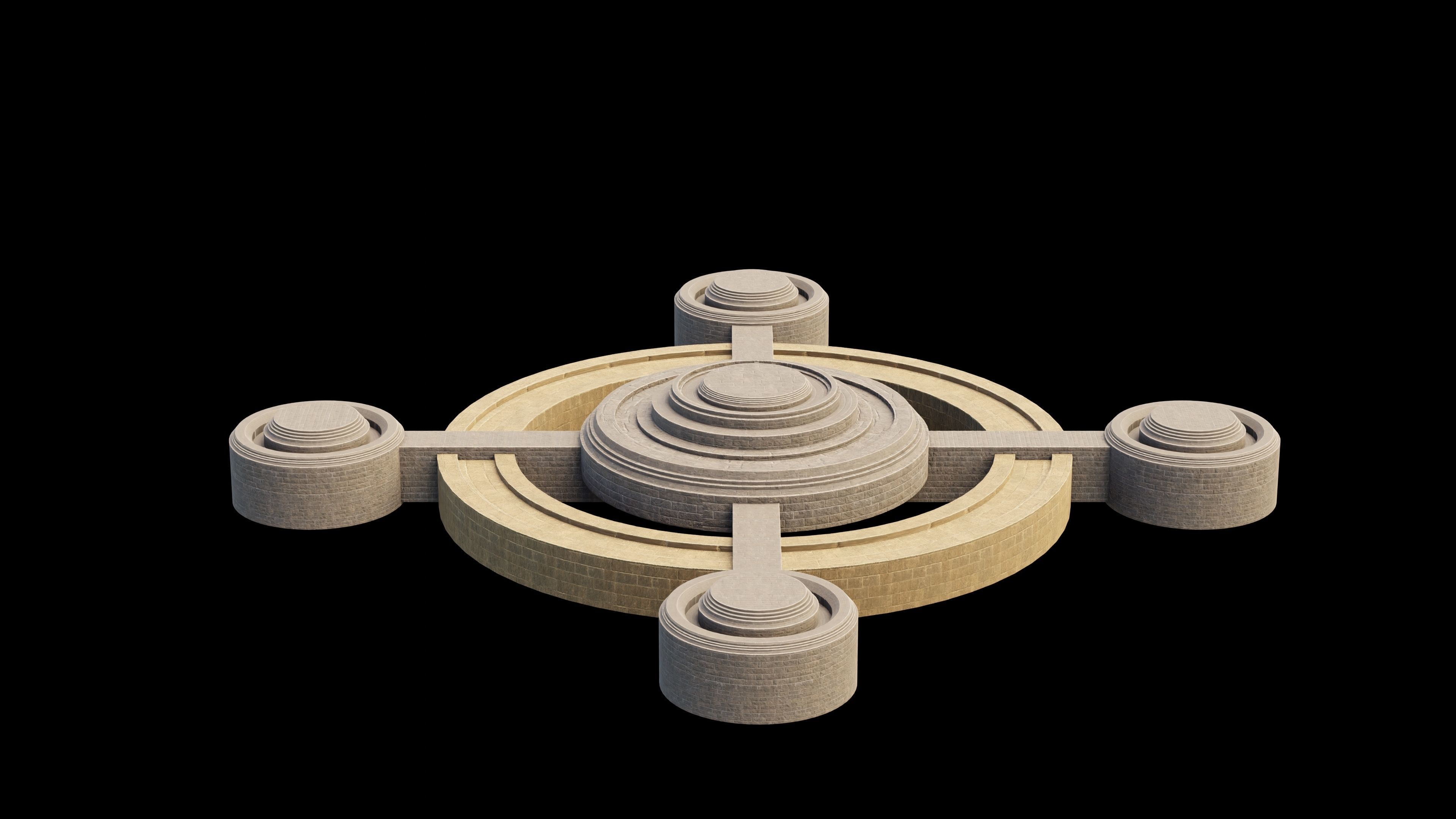Ancient Temple asset pack 3D model | CGTrader