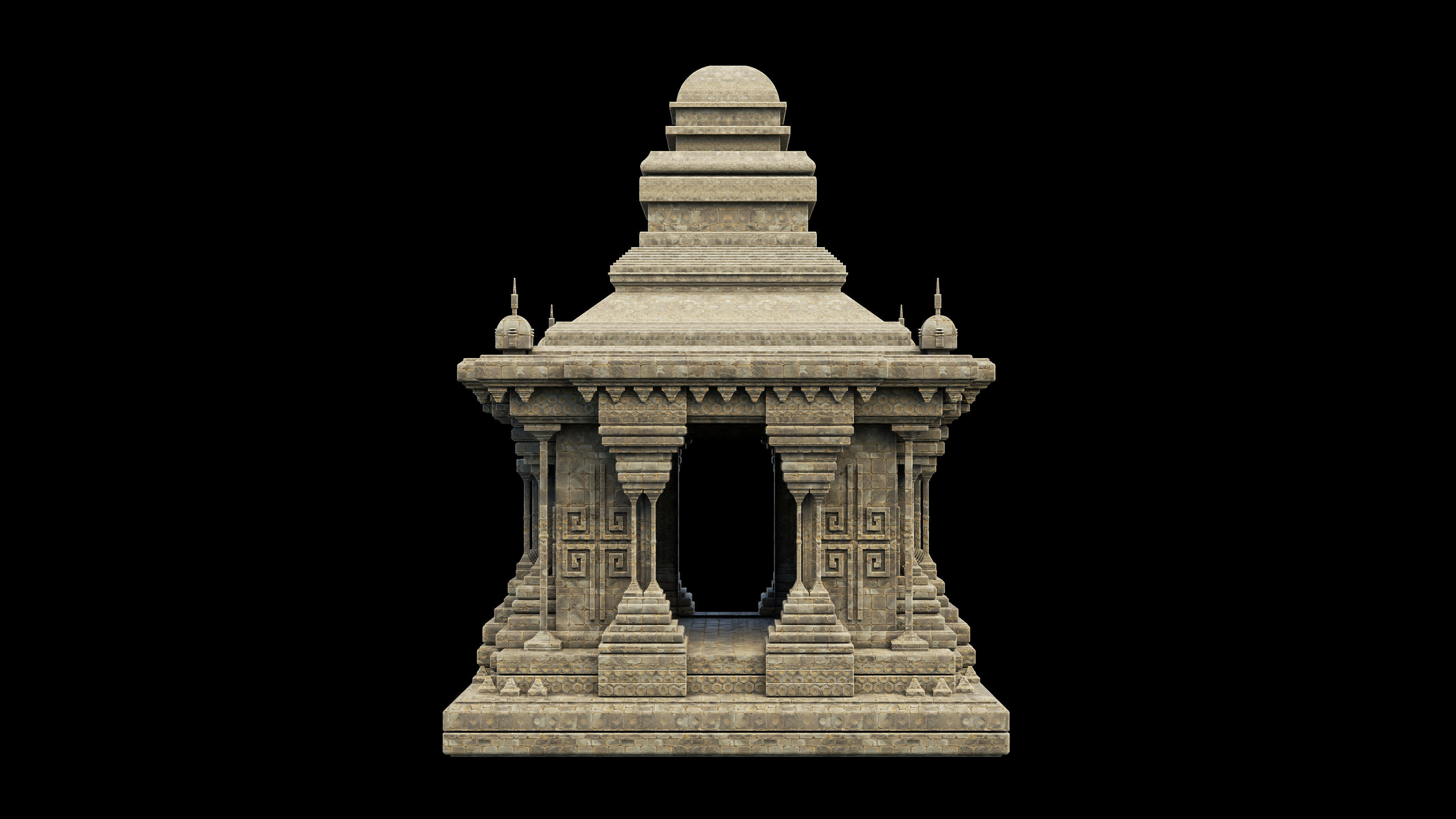 Ancient Temple asset pack 3D model | CGTrader
