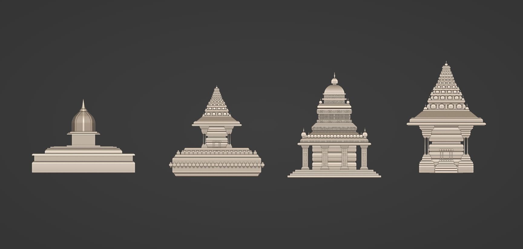 Ancient Temple asset pack 3D model | CGTrader