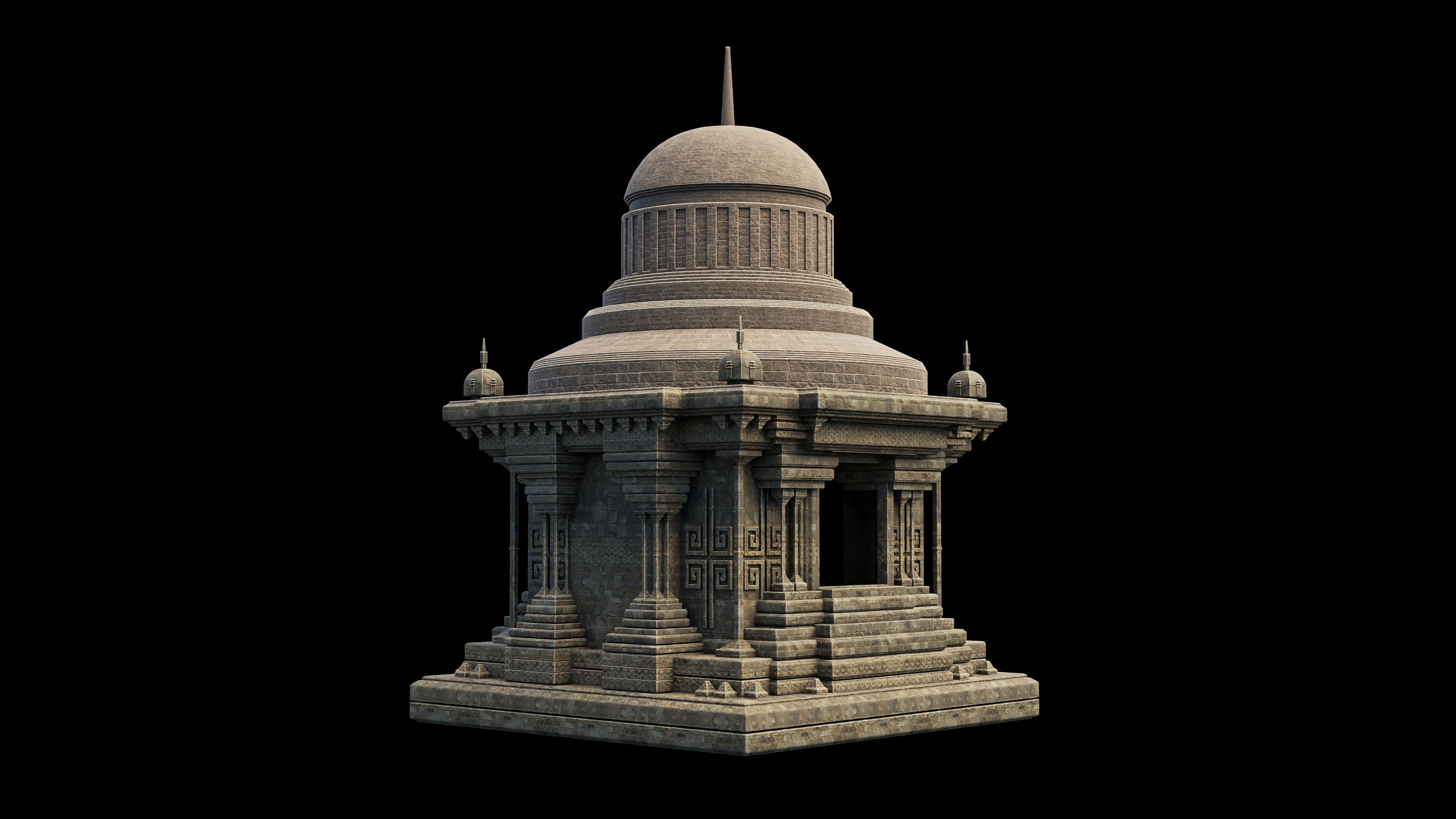Ancient Temple asset pack 3D model | CGTrader