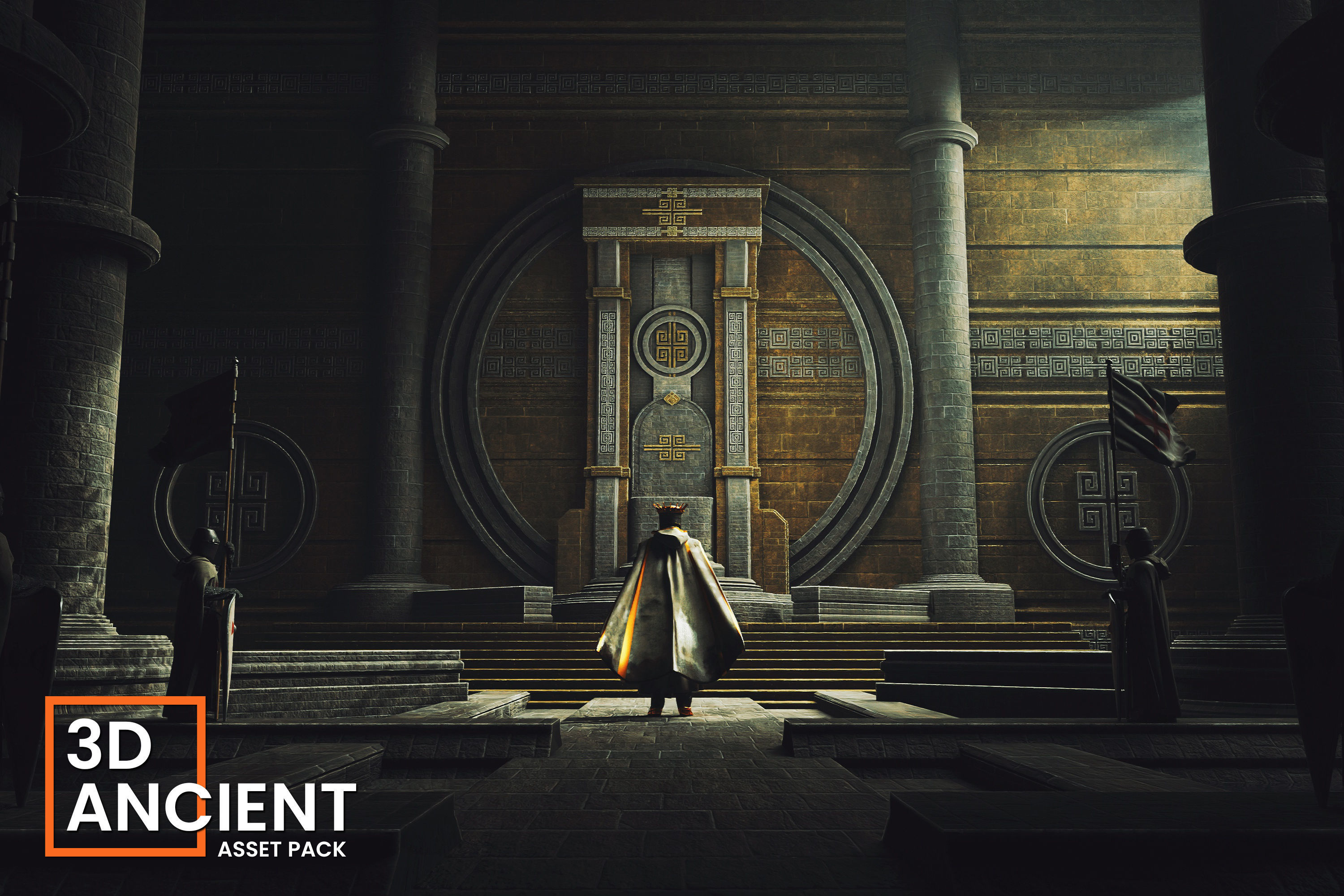 Ancient Temple asset pack 3D model | CGTrader