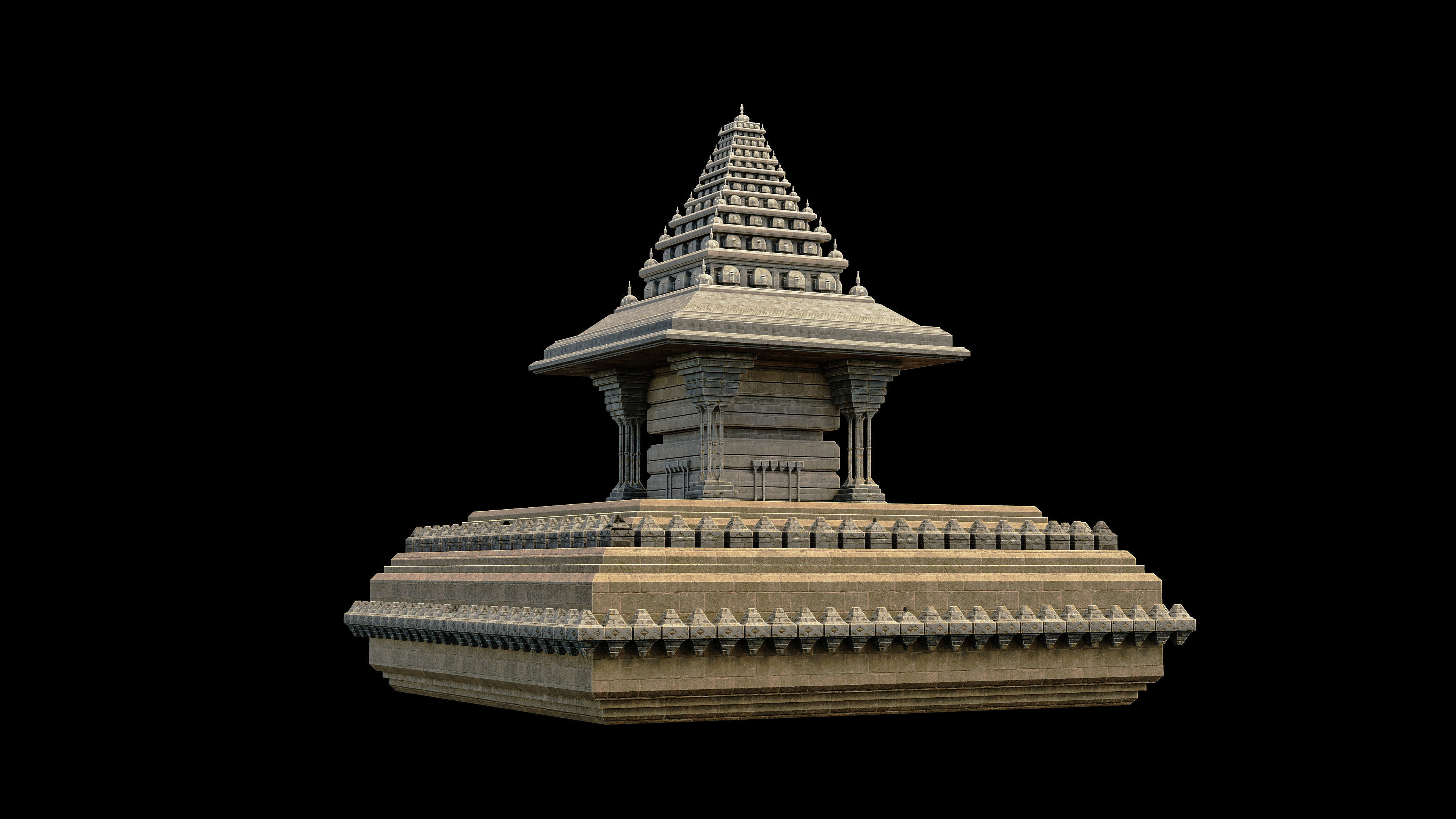 Ancient Temple asset pack 3D model | CGTrader