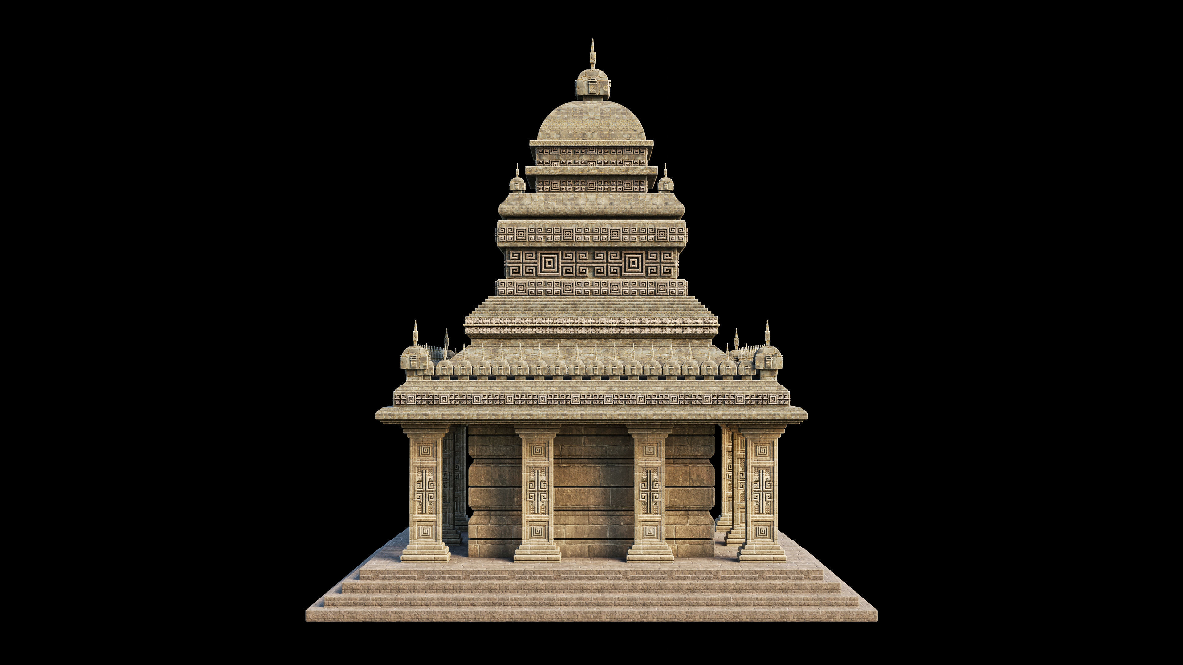 Ancient Temple asset pack 3D model | CGTrader
