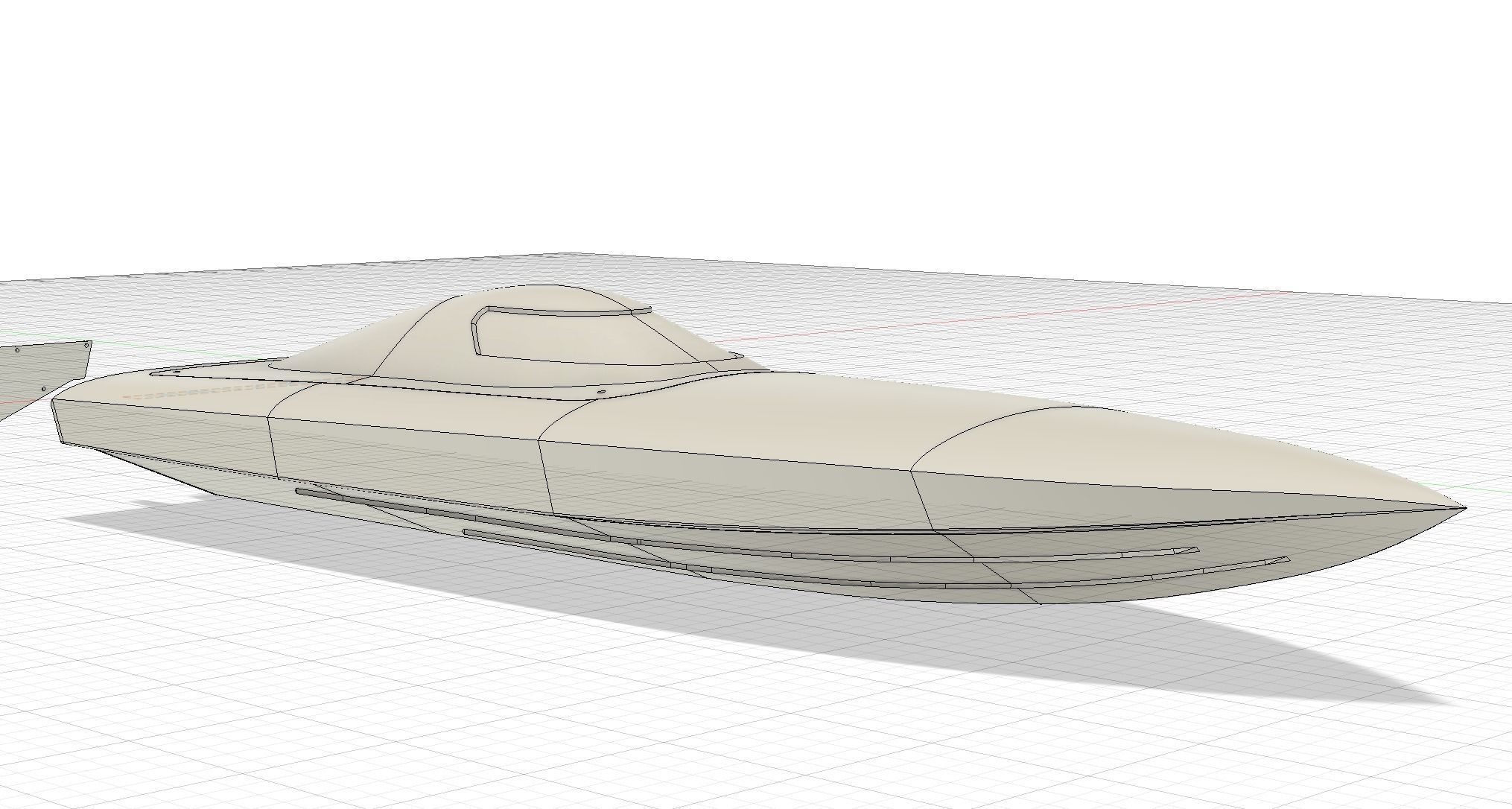 Fast 82cm Mono Hull 80kmh Rc Boat 3D model 3D printable | CGTrader