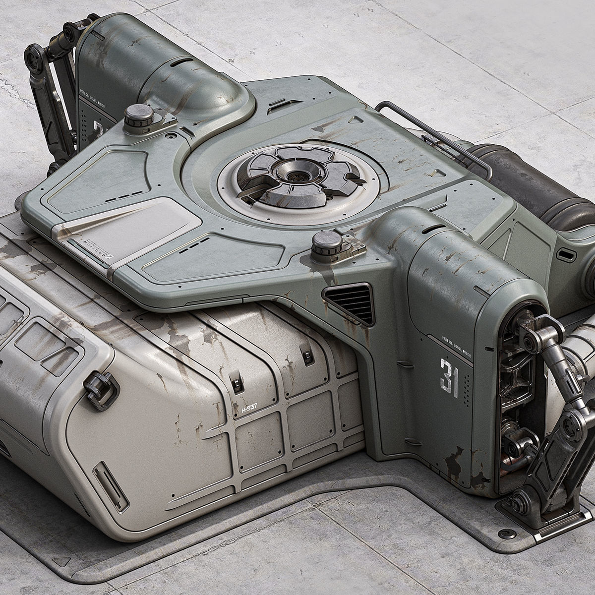 Utilization Container 3D model | CGTrader