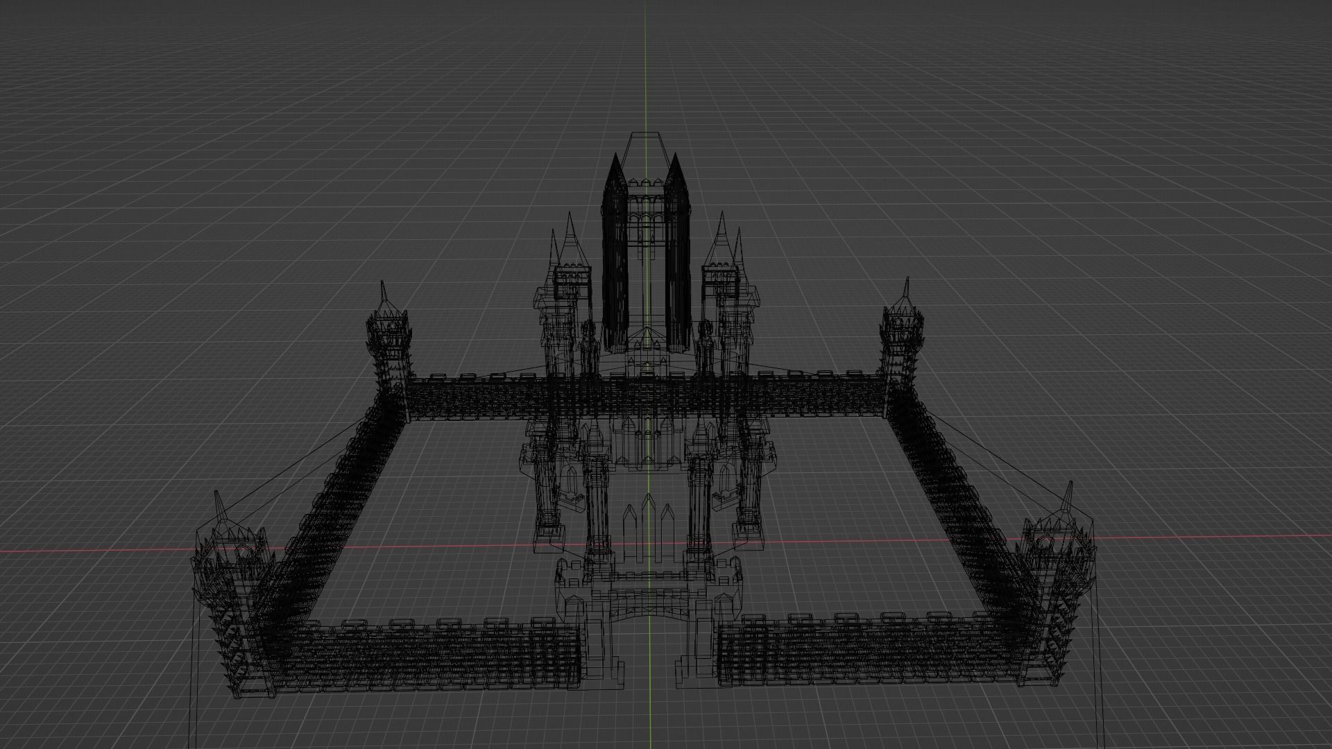 Low Poly Castle free 3D model | CGTrader