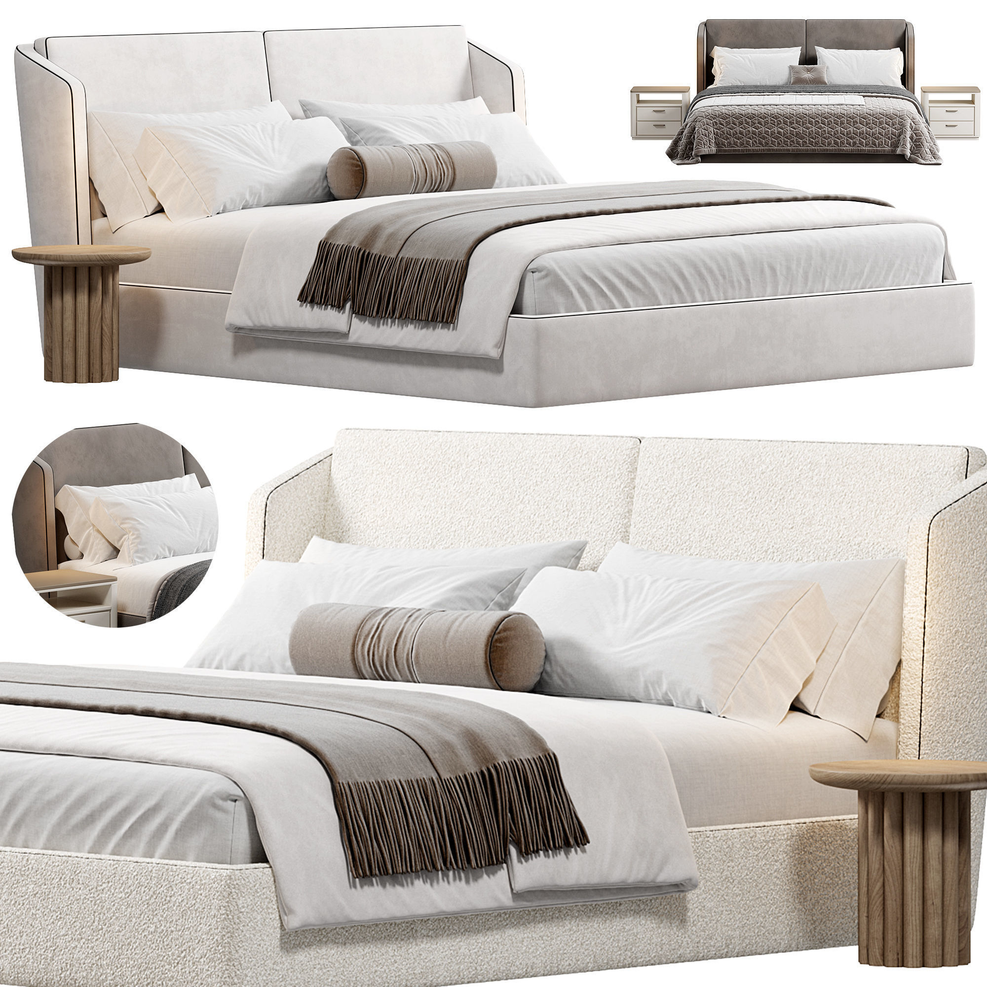 Vesta Bed by Thehighwall 3D model | CGTrader