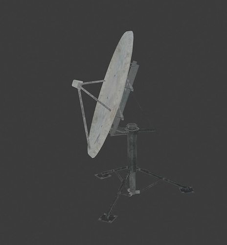 3D model satellite dish VR / AR / low-poly | CGTrader