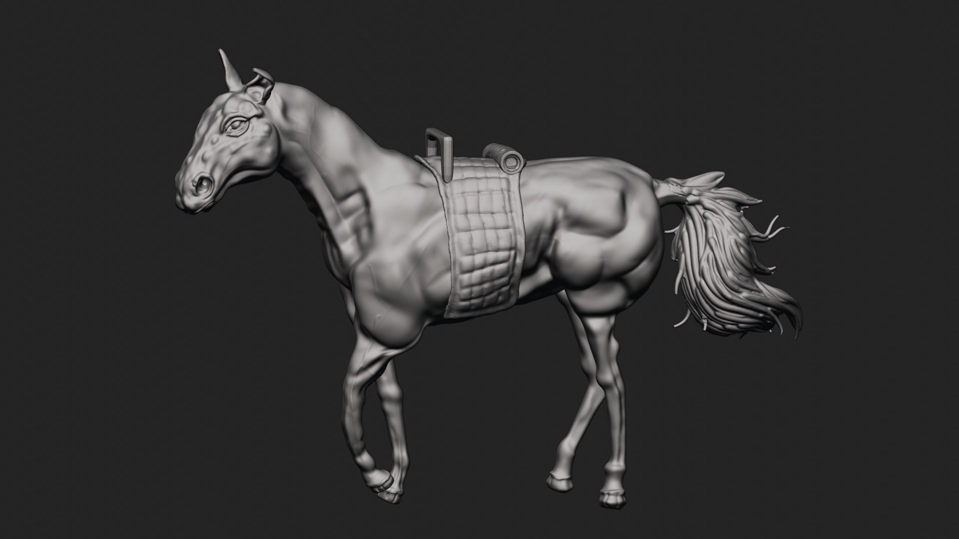 3d print horse model 3D model 3D printable | CGTrader