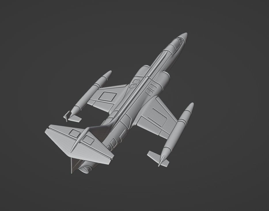 Lockheed F-104 Starfighter 3D model 3D printable | CGTrader