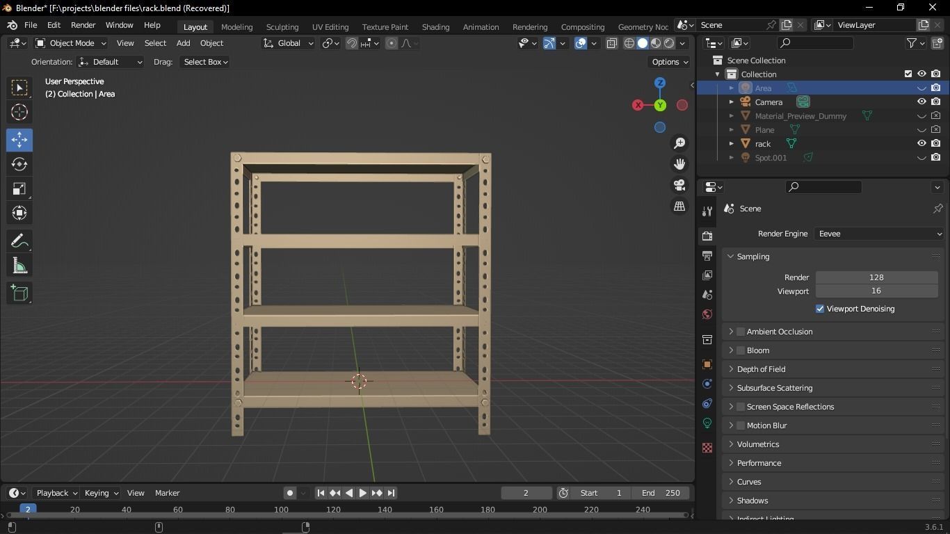 3D model Metal Rack 3D model VR / AR / low-poly | CGTrader
