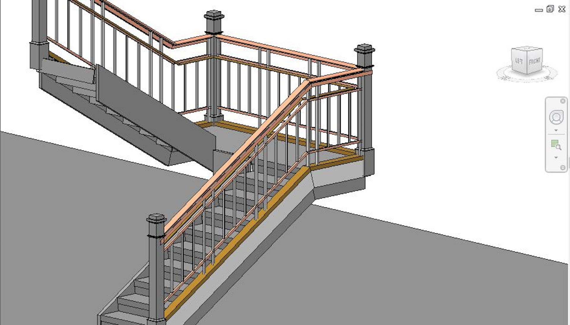 3D model railing revit collection VR / AR / low-poly | CGTrader