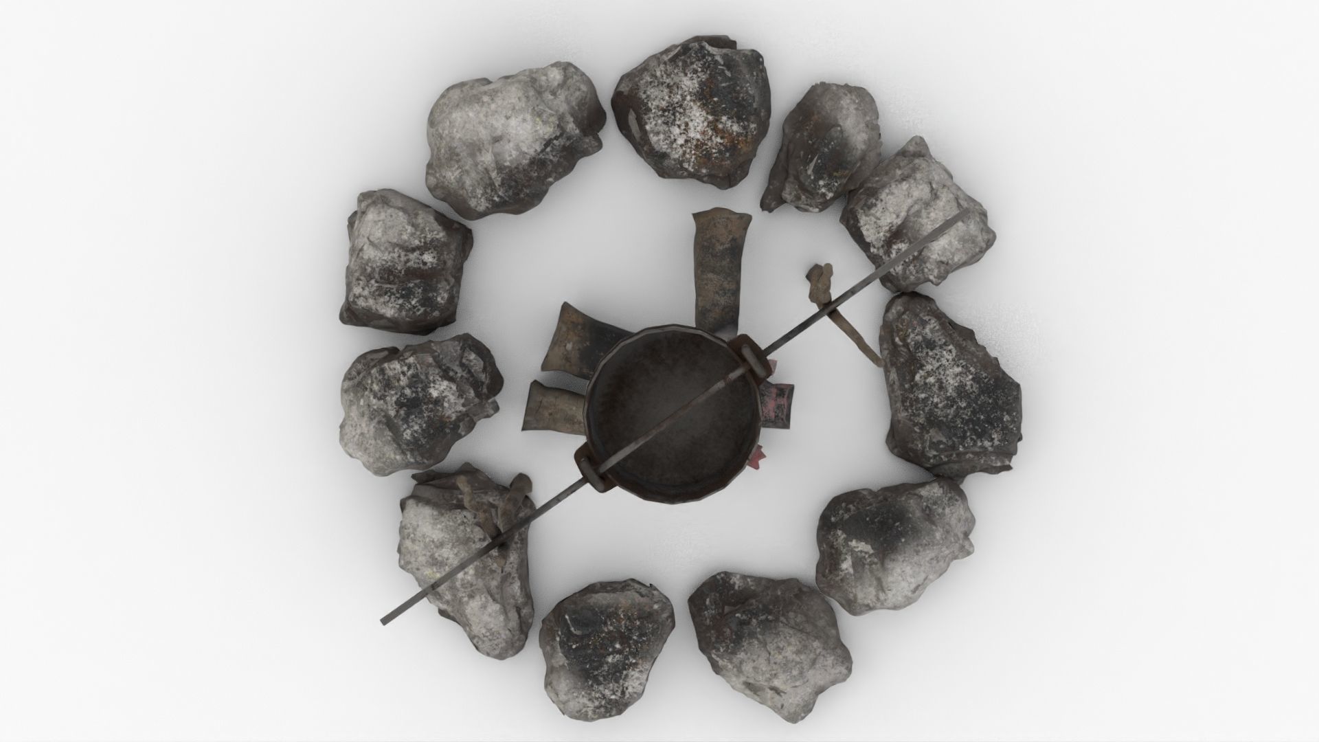 3D model 8K Campfire VR / AR / low-poly | CGTrader