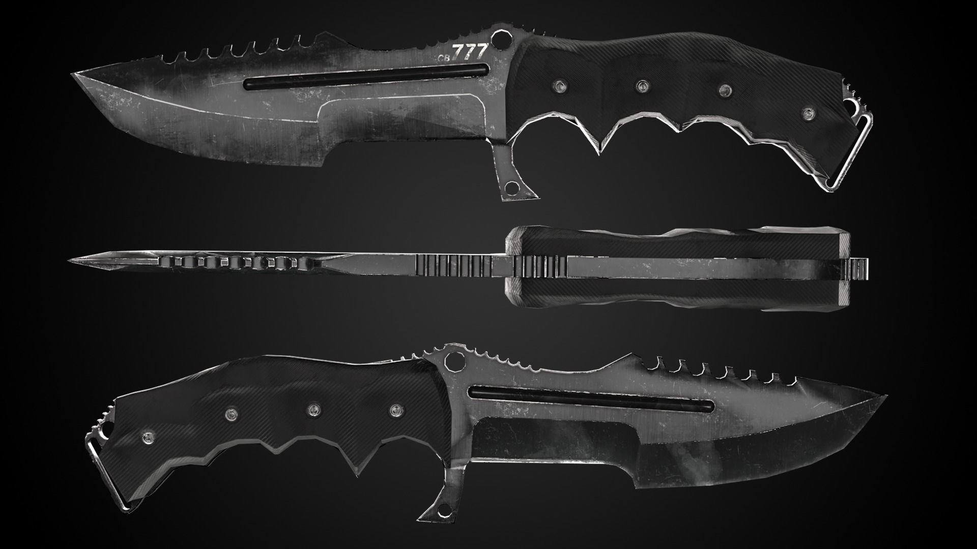 Combat Knifes free VR / AR / low-poly 3D model | CGTrader