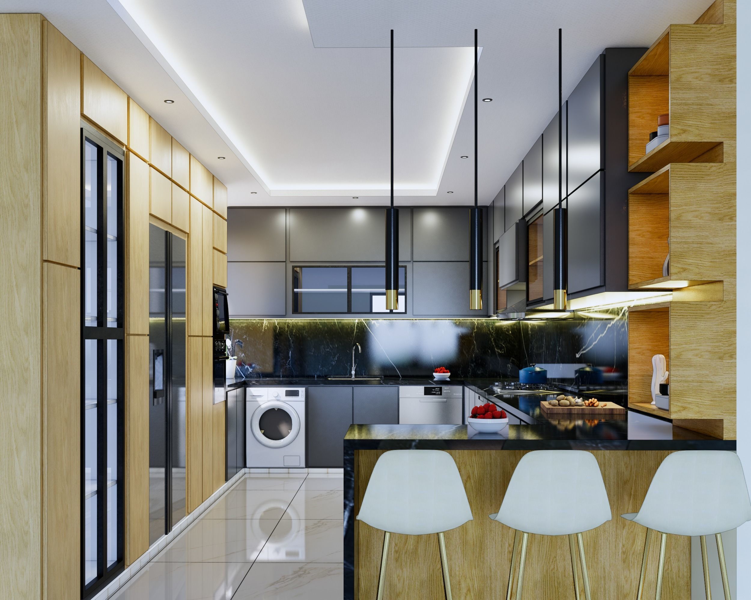 kitchen design sketchup cuisine 3d 3D model animated | CGTrader