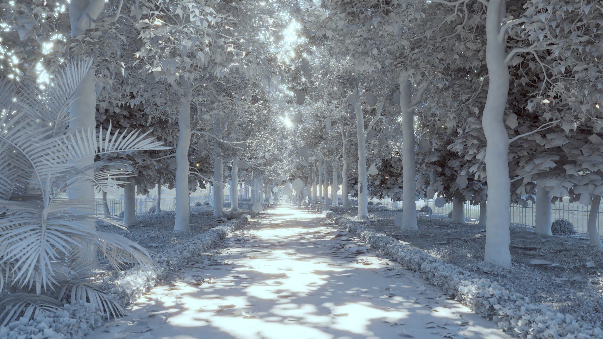 Autumn Road - Full Model Sketchup - V-ray Render 3D model | CGTrader