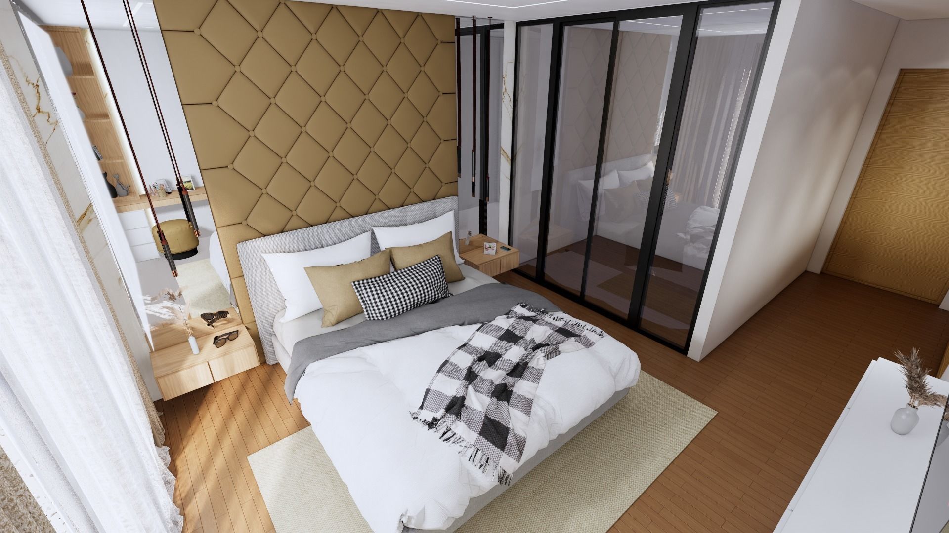 3D model skp bedroom design VR / AR / low-poly | CGTrader