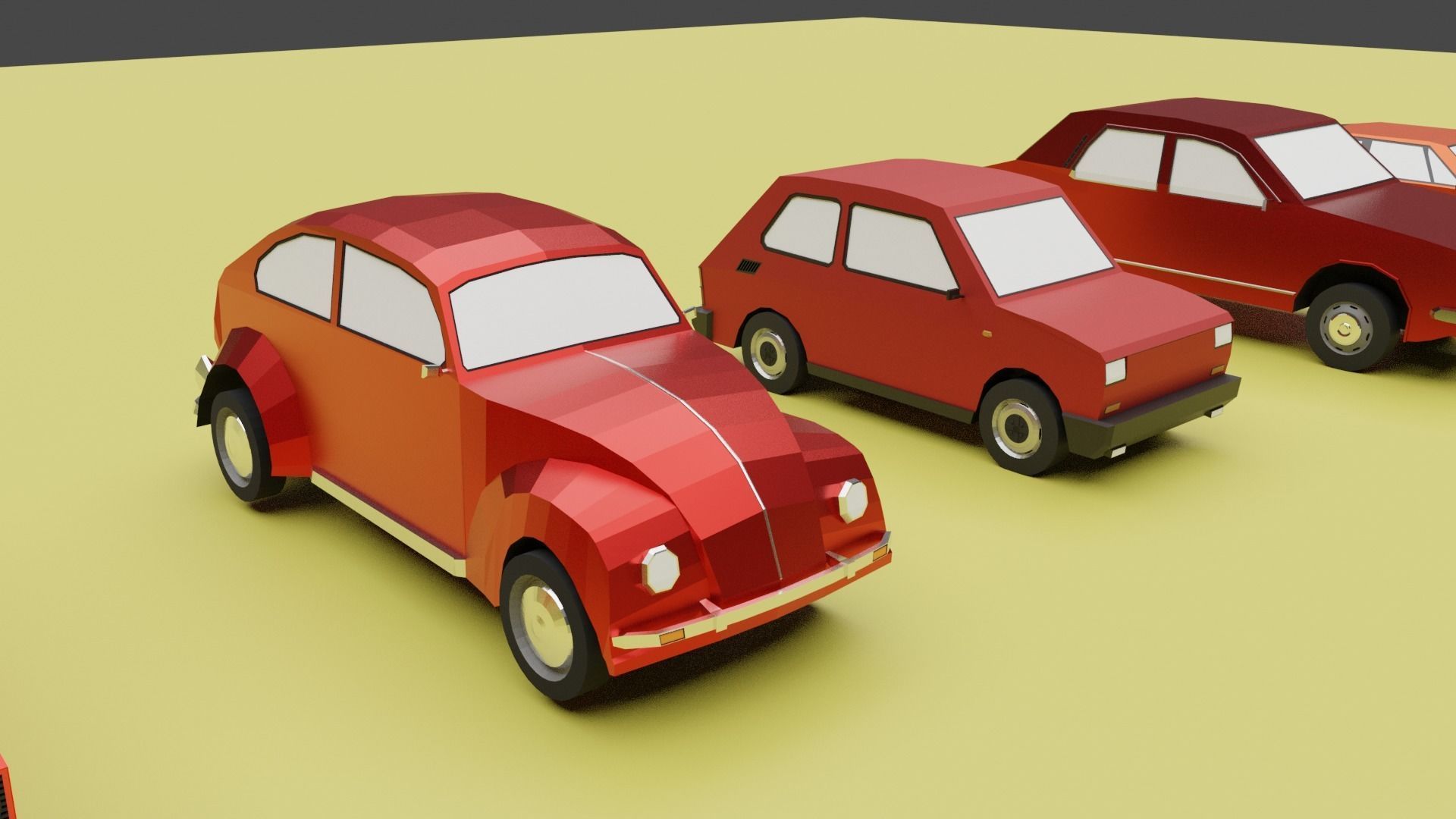 Low Poly Car Pack free VR / AR / low-poly 3D model | CGTrader