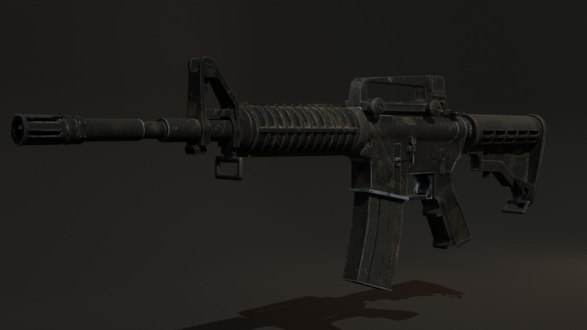 3D model Assault Rifle M15 VR / AR / low-poly | CGTrader