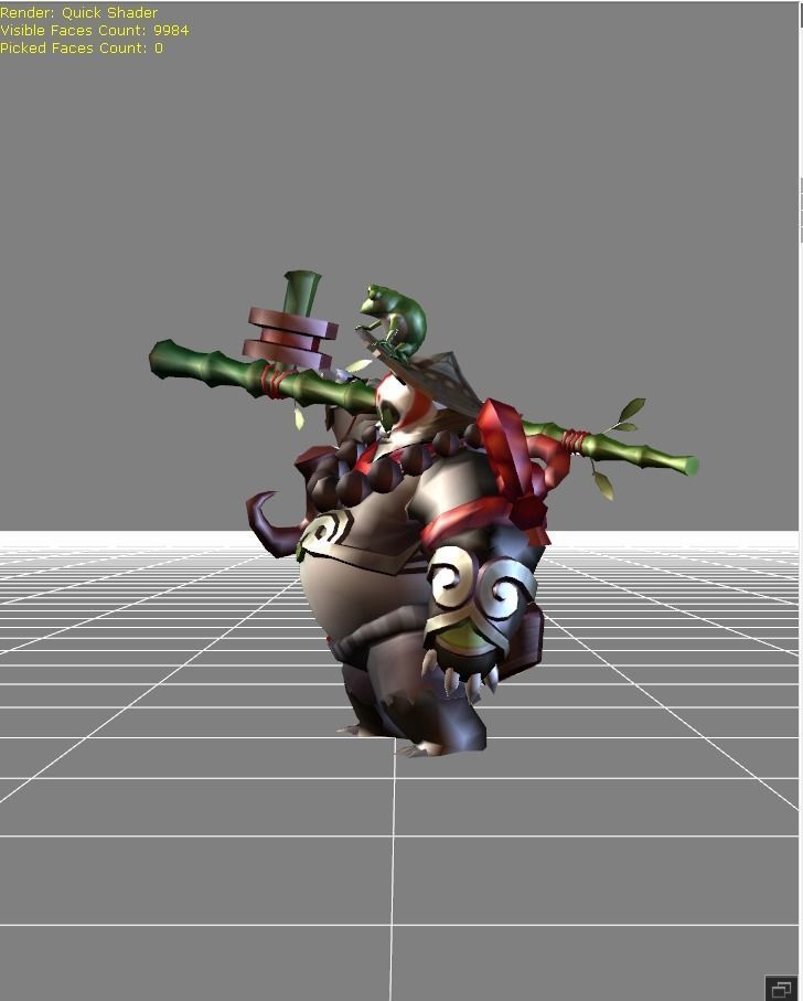 3D model Akai Panda Warrior VR / AR / low-poly | CGTrader