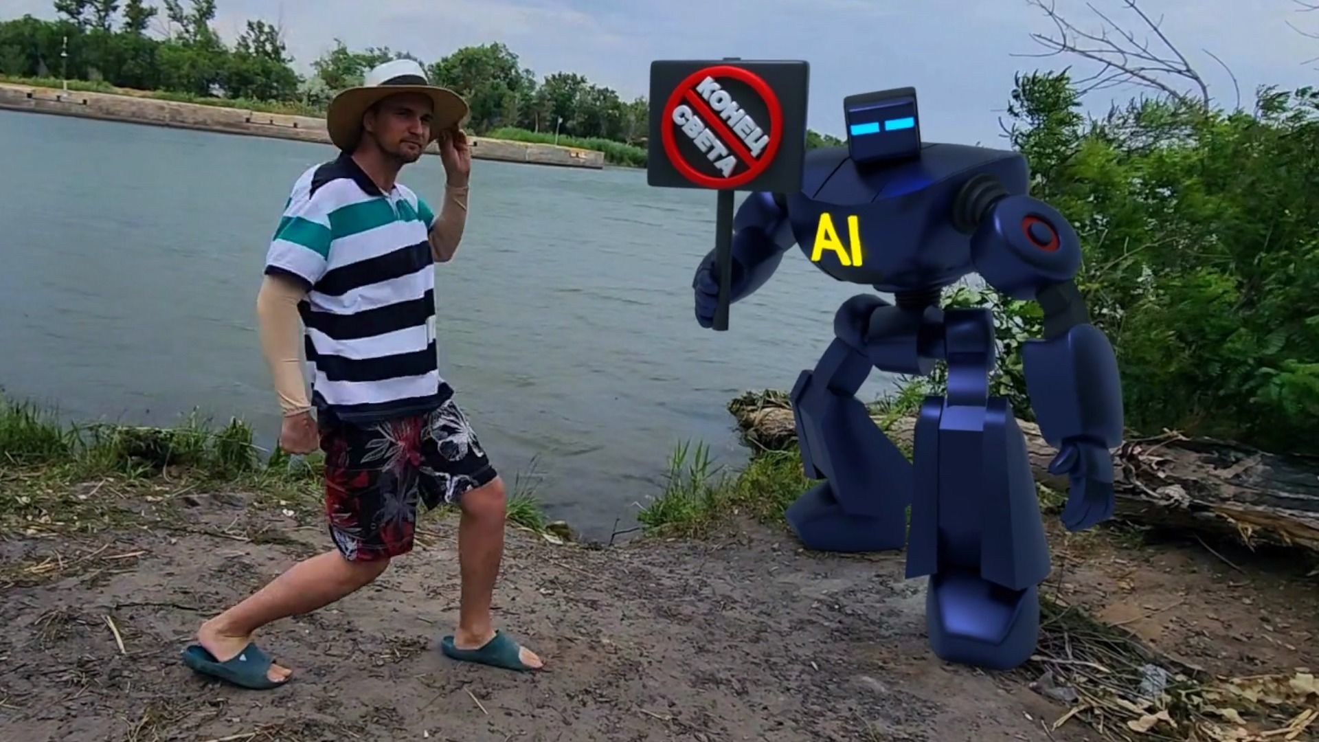 Science fiction space AI robot free 3D model | CGTrader