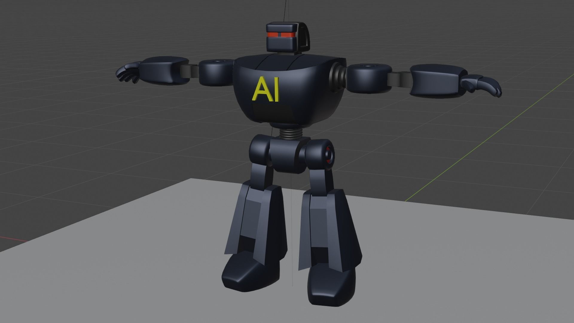 Science fiction space AI robot free 3D model | CGTrader