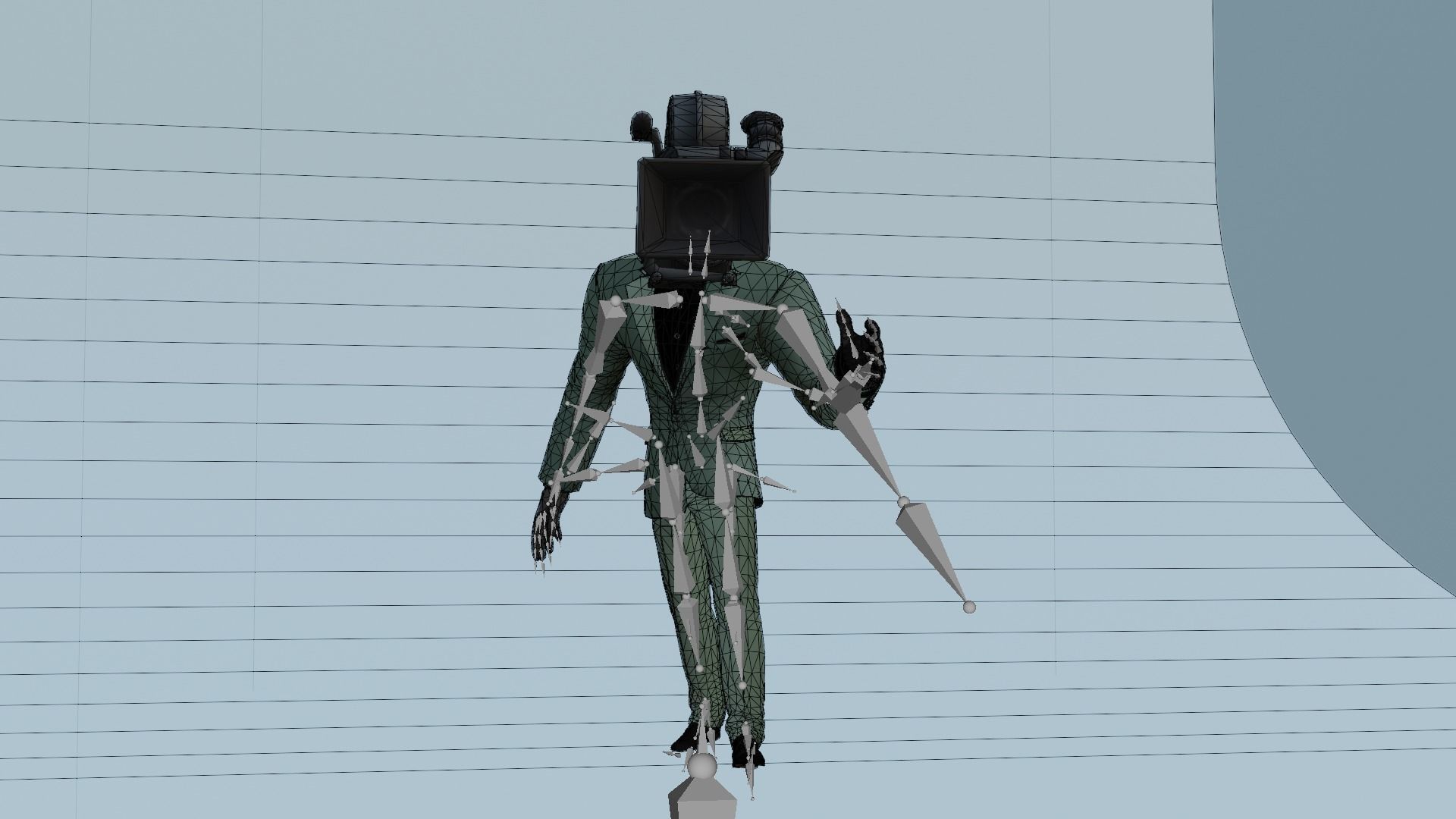Skibidi toilet Camera Man 3D model rigged | CGTrader