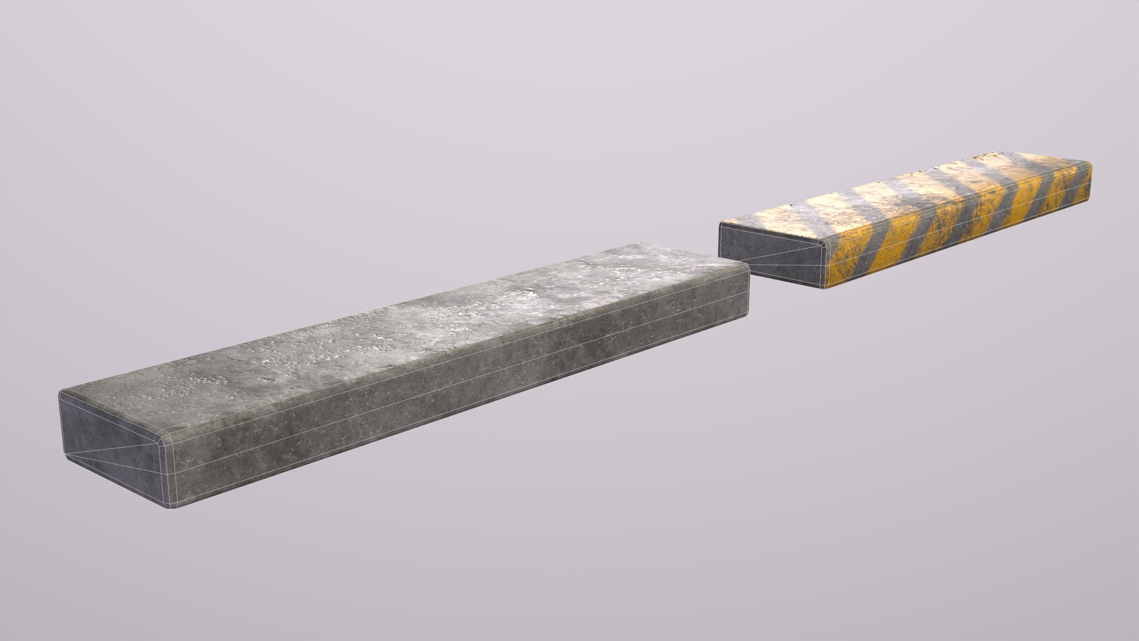 3D model Sidewalk Concrete Curb VR / AR / low-poly | CGTrader