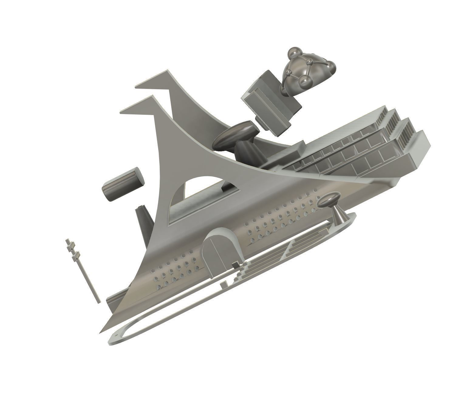 MAZINGER Z BASE PHOTOATOMIC RESEARCH INSTITUTE KIT 3D model 3D ...