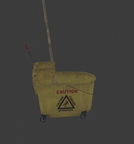 3D model bucket mop VR / AR / low-poly | CGTrader
