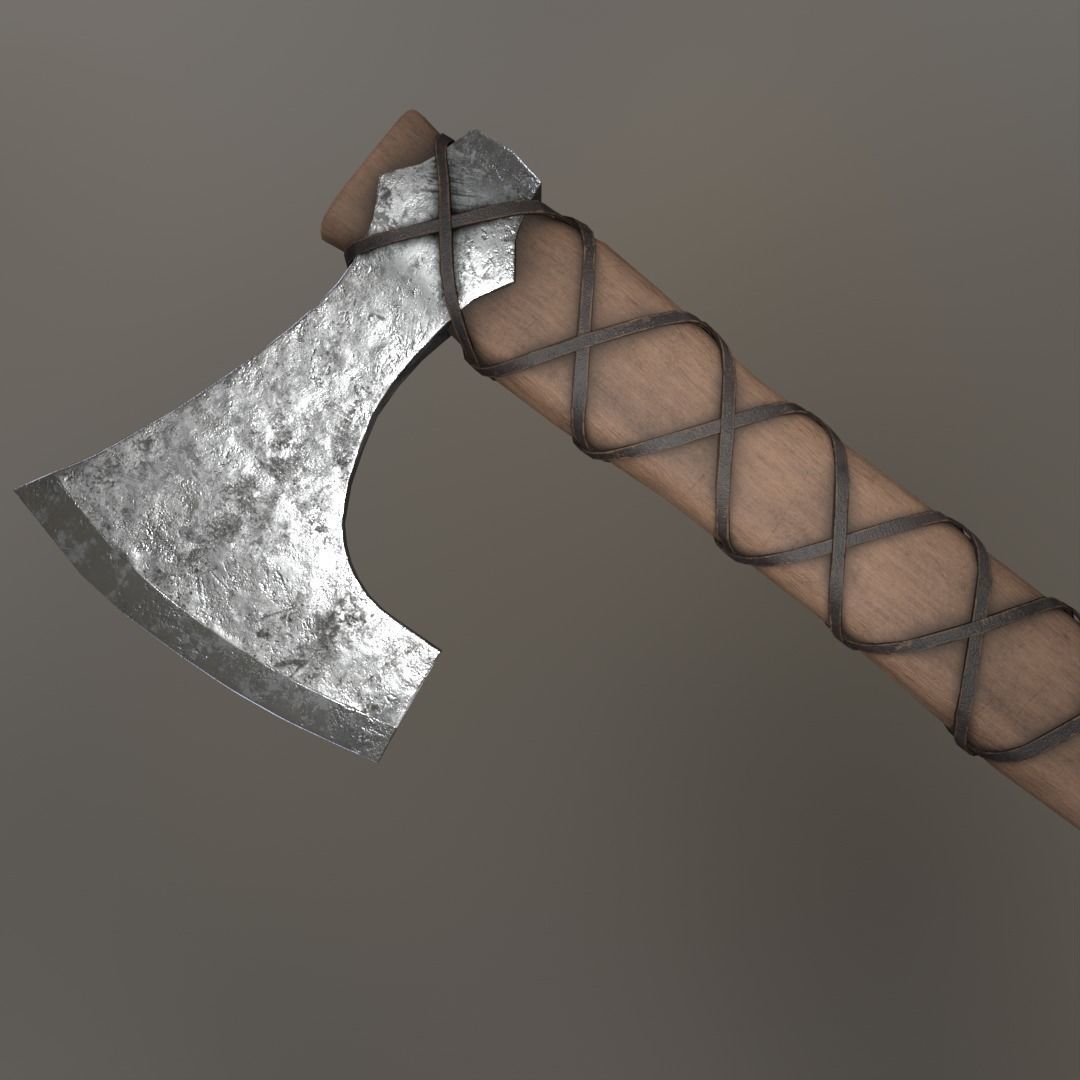 3D model Viking axe VR / AR / low-poly | CGTrader