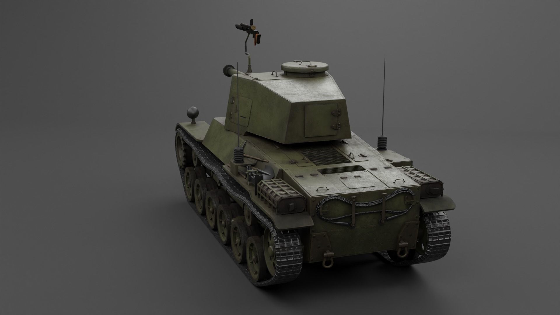 3D model Type 3 Chi-Nu medium tank VR / AR / low-poly | CGTrader
