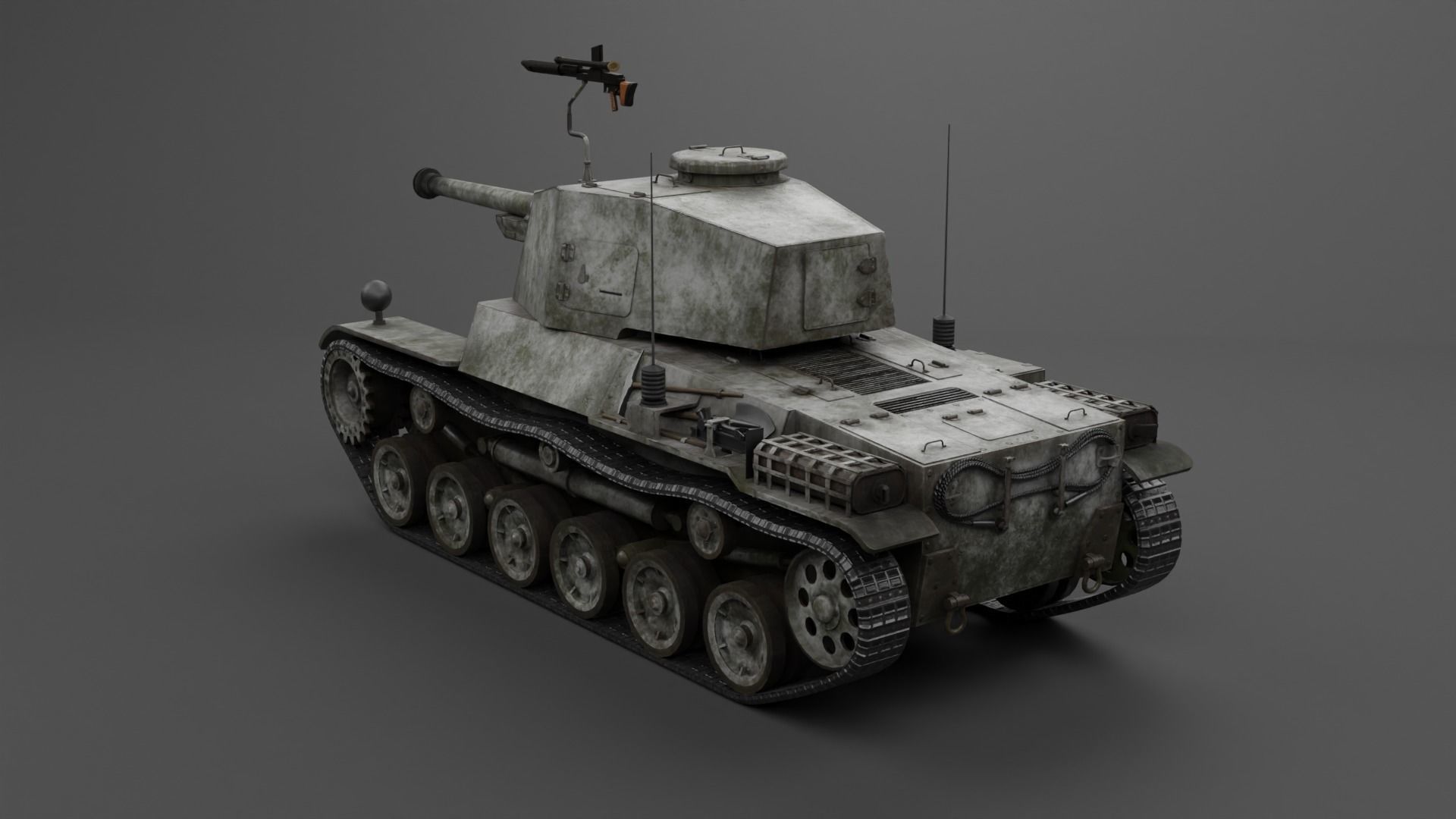 3D model Type 3 Chi-Nu medium tank VR / AR / low-poly | CGTrader