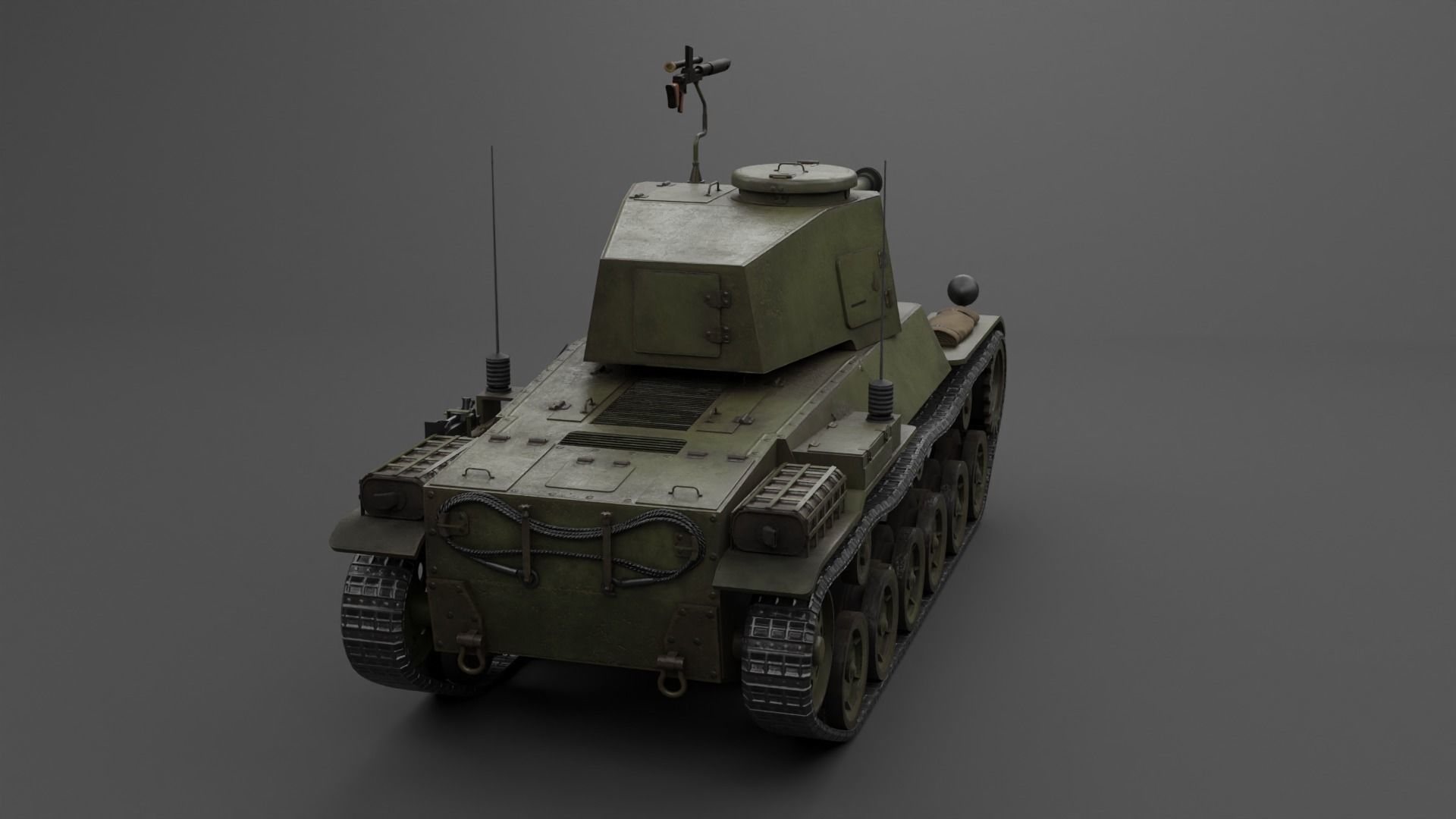 3D model Type 3 Chi-Nu medium tank VR / AR / low-poly | CGTrader