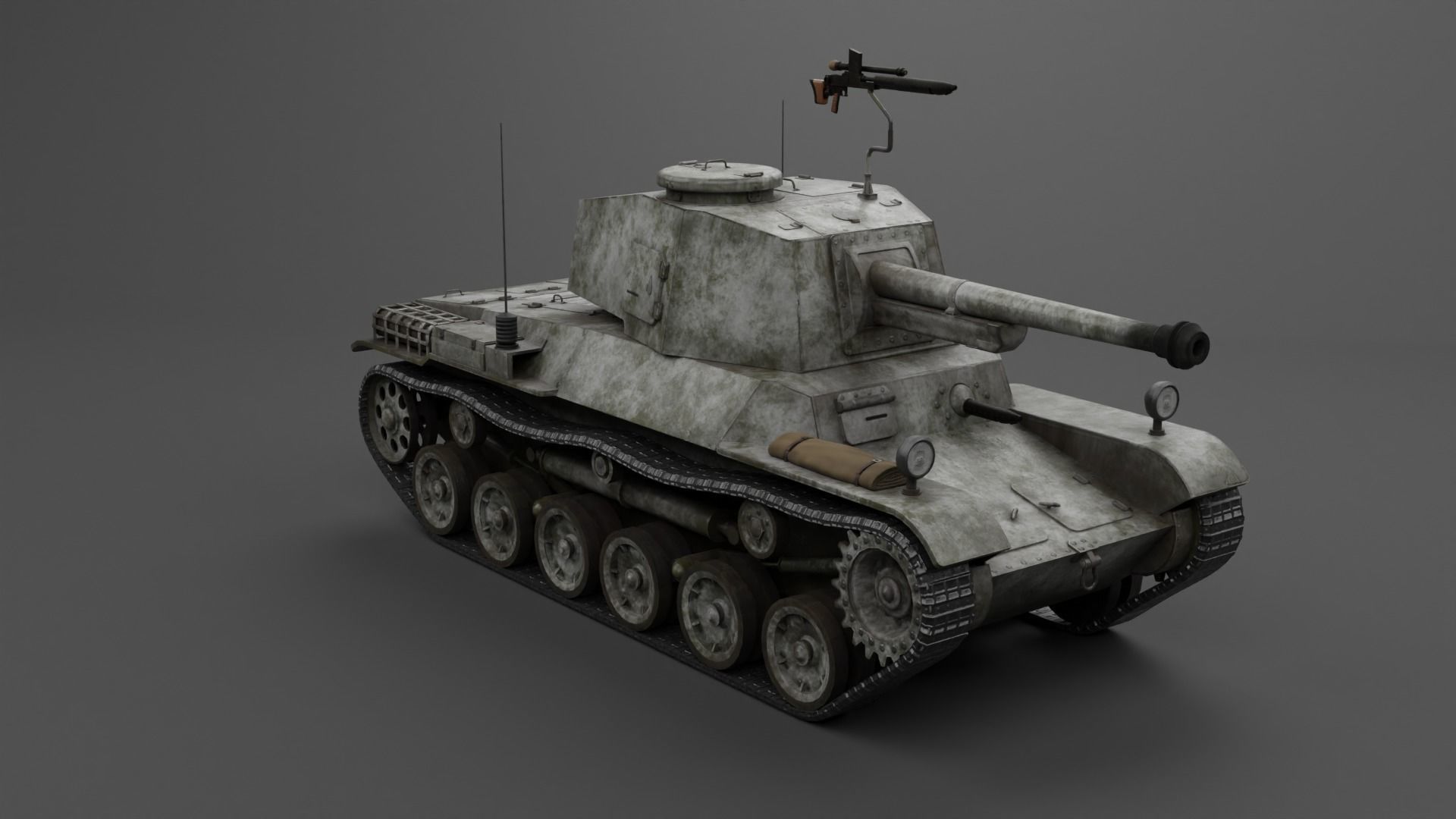 3D model Type 3 Chi-Nu medium tank VR / AR / low-poly | CGTrader
